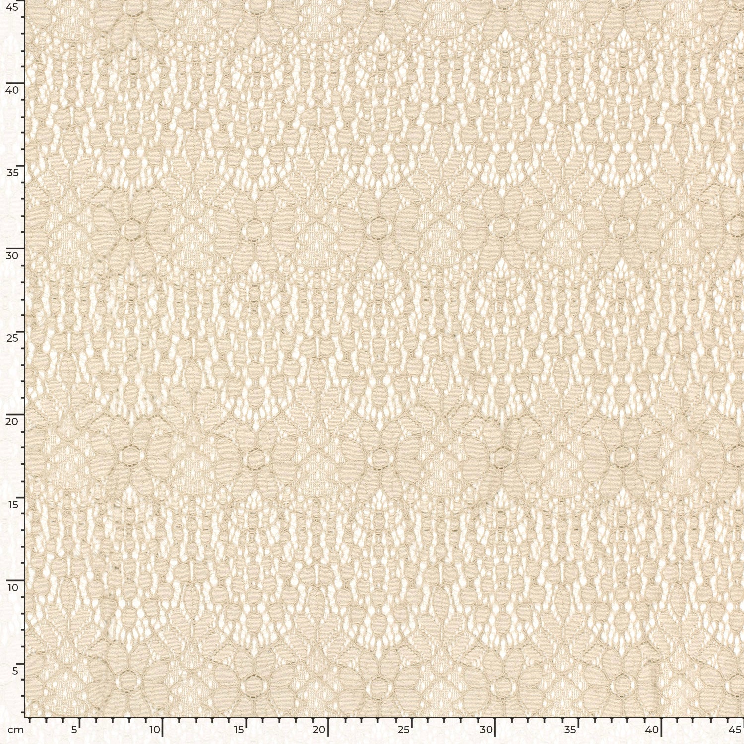 Lace fabric Flowers Beige Wholesale fabrics Nooteboom Textiles