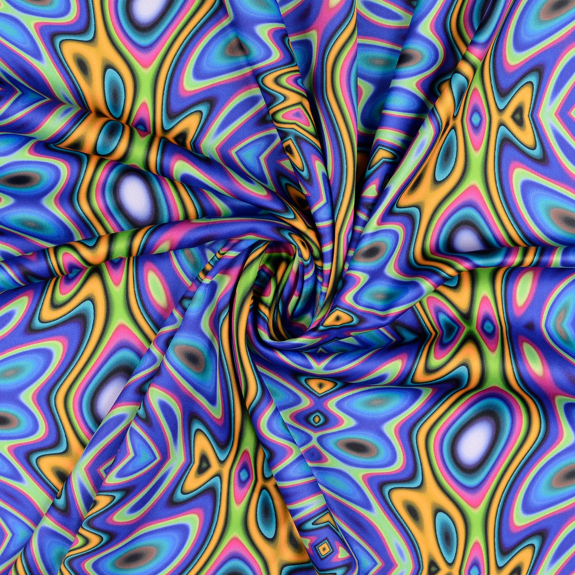 Polyester Jersey fabric Abstract Multicolor | Wholesale fabrics ...
