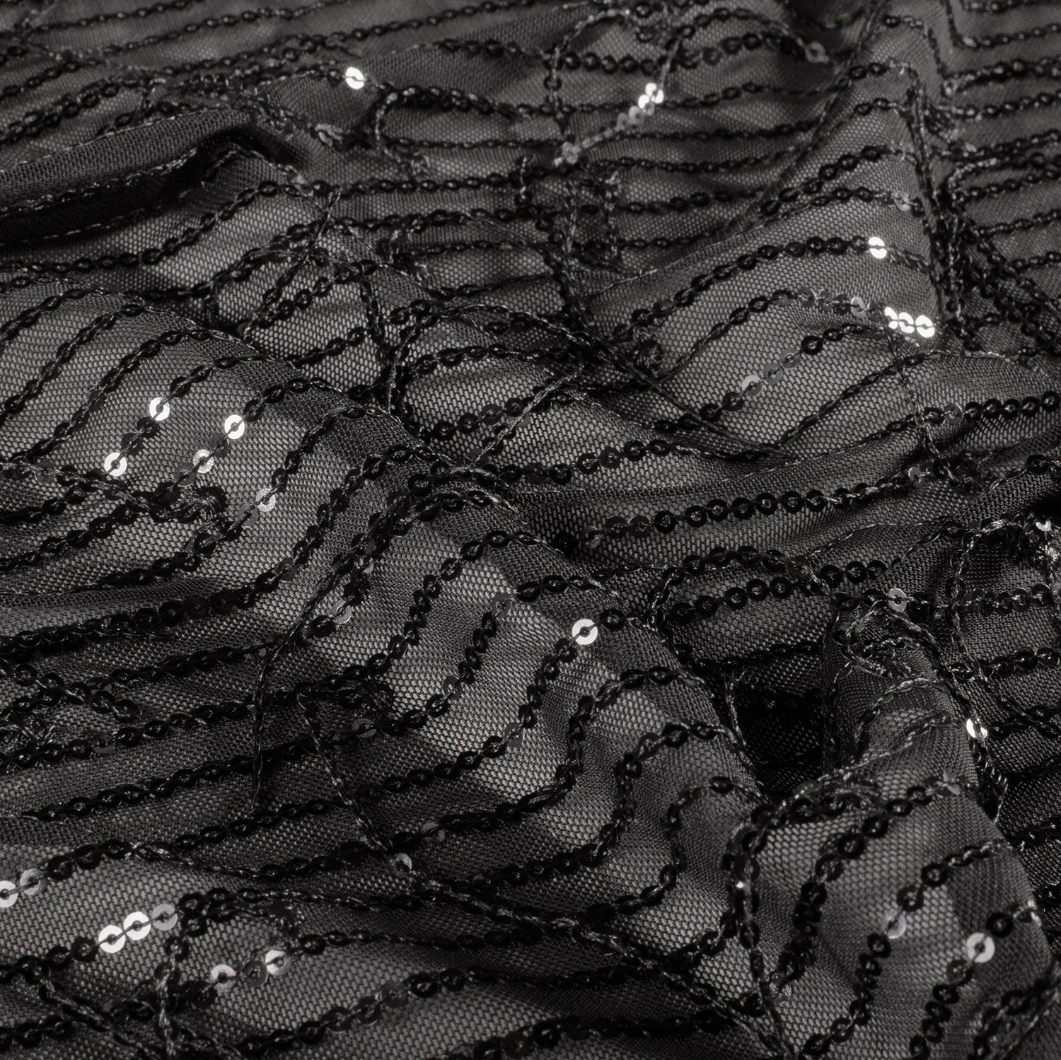 Mesh Stof Effen Zwart | Stoffen groothandel | Nooteboom Textiles