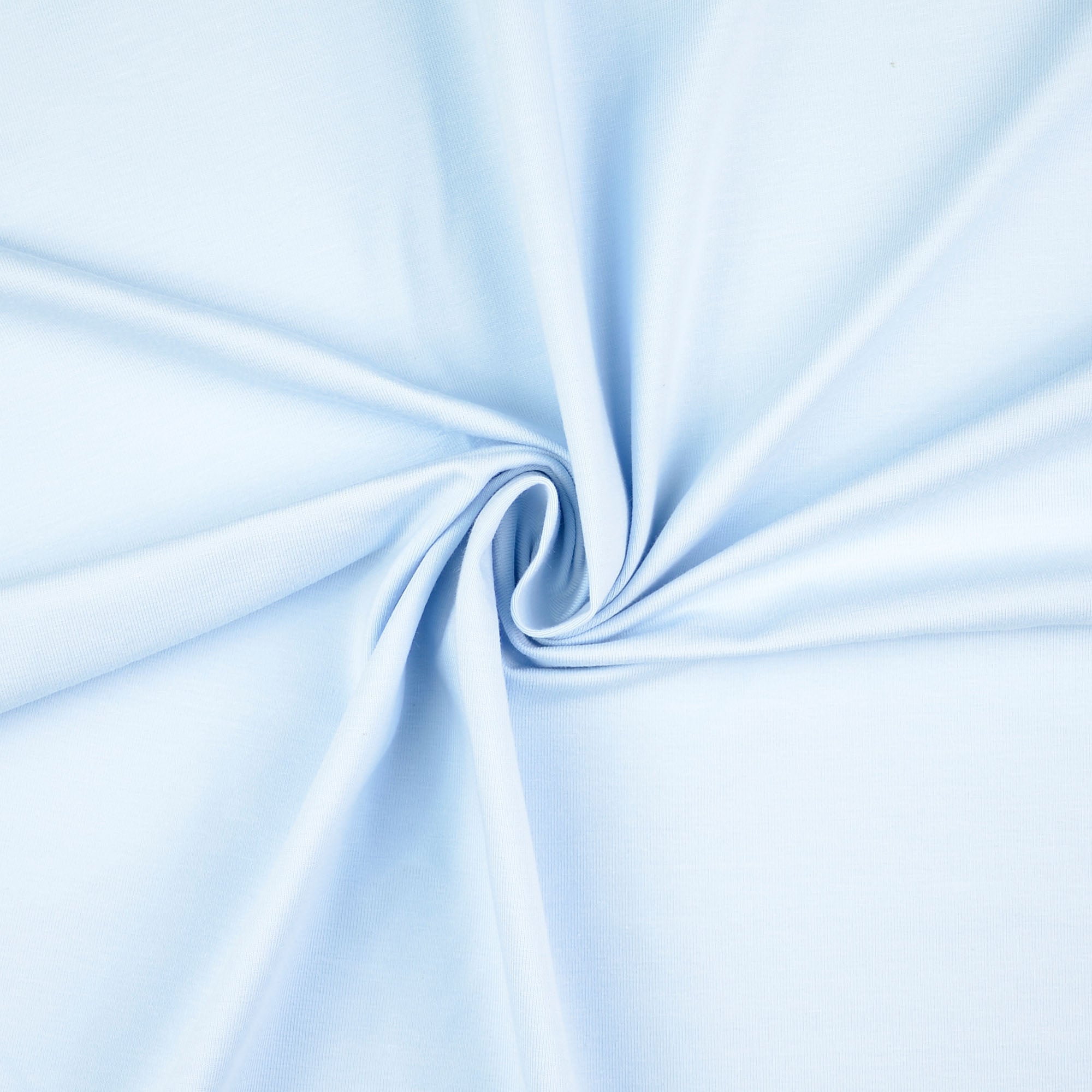 Cotton Jersey fabric Unicolour Light Blue | Wholesale fabrics ...