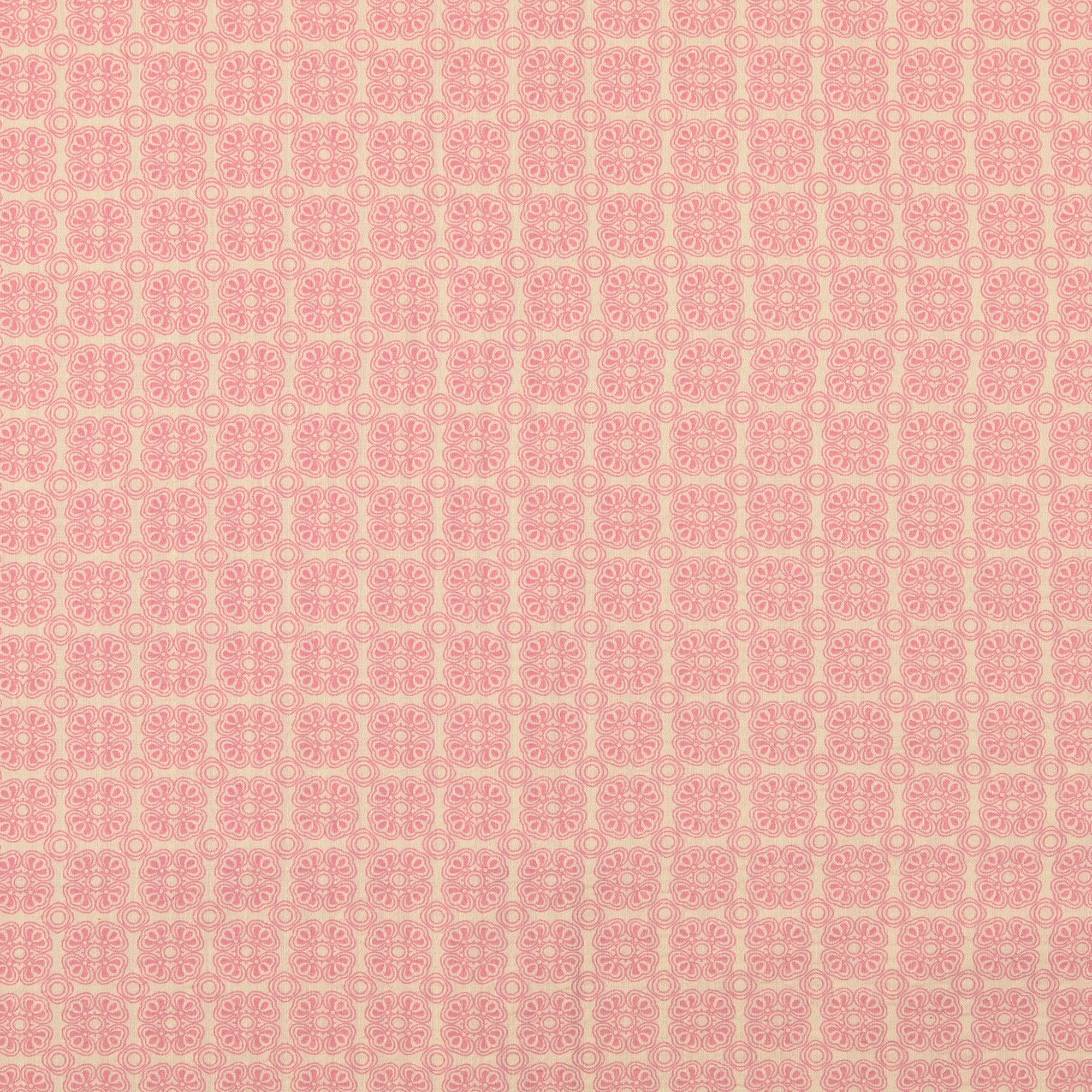 Seersucker fabric Geometric pattern Light Pink | Wholesale fabrics ...