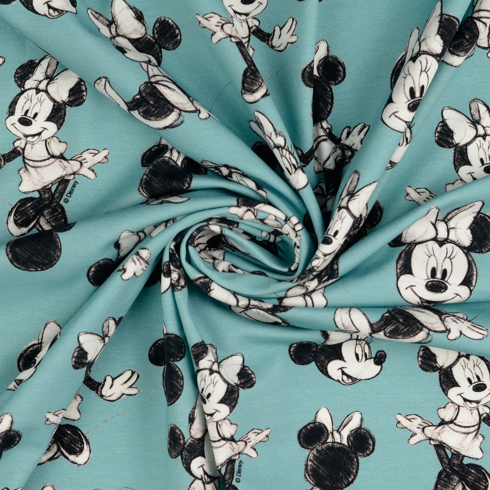 fabric Mickey Mouse Black | Wholesale fabrics | Nooteboom Textiles