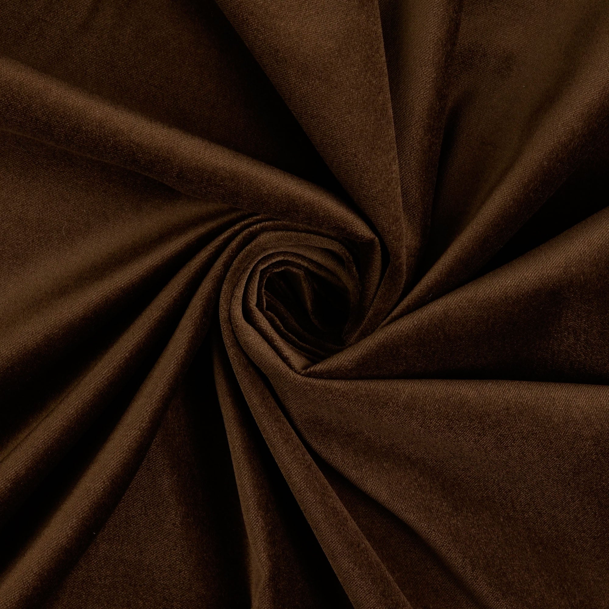 Velours fabric Unicolour Brown | Wholesale fabrics | Nooteboom Textiles