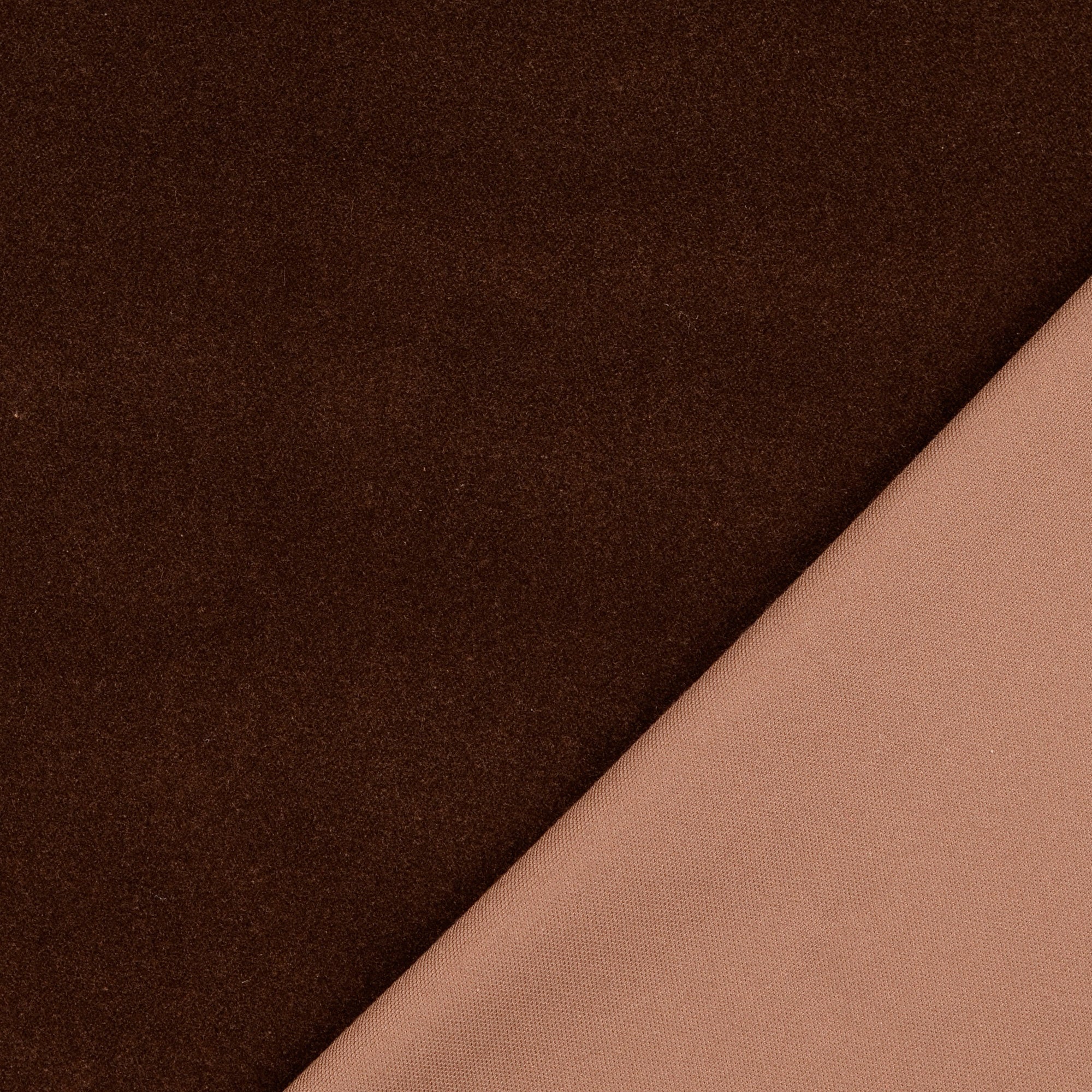 Velours fabric Unicolour Brown | Wholesale fabrics | Nooteboom Textiles