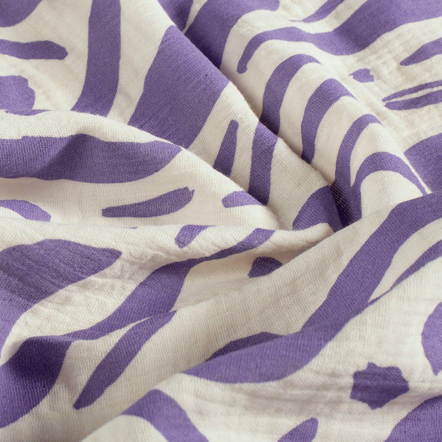 Muslin fabric Abstract Purple | Wholesale fabrics | Nooteboom Textiles