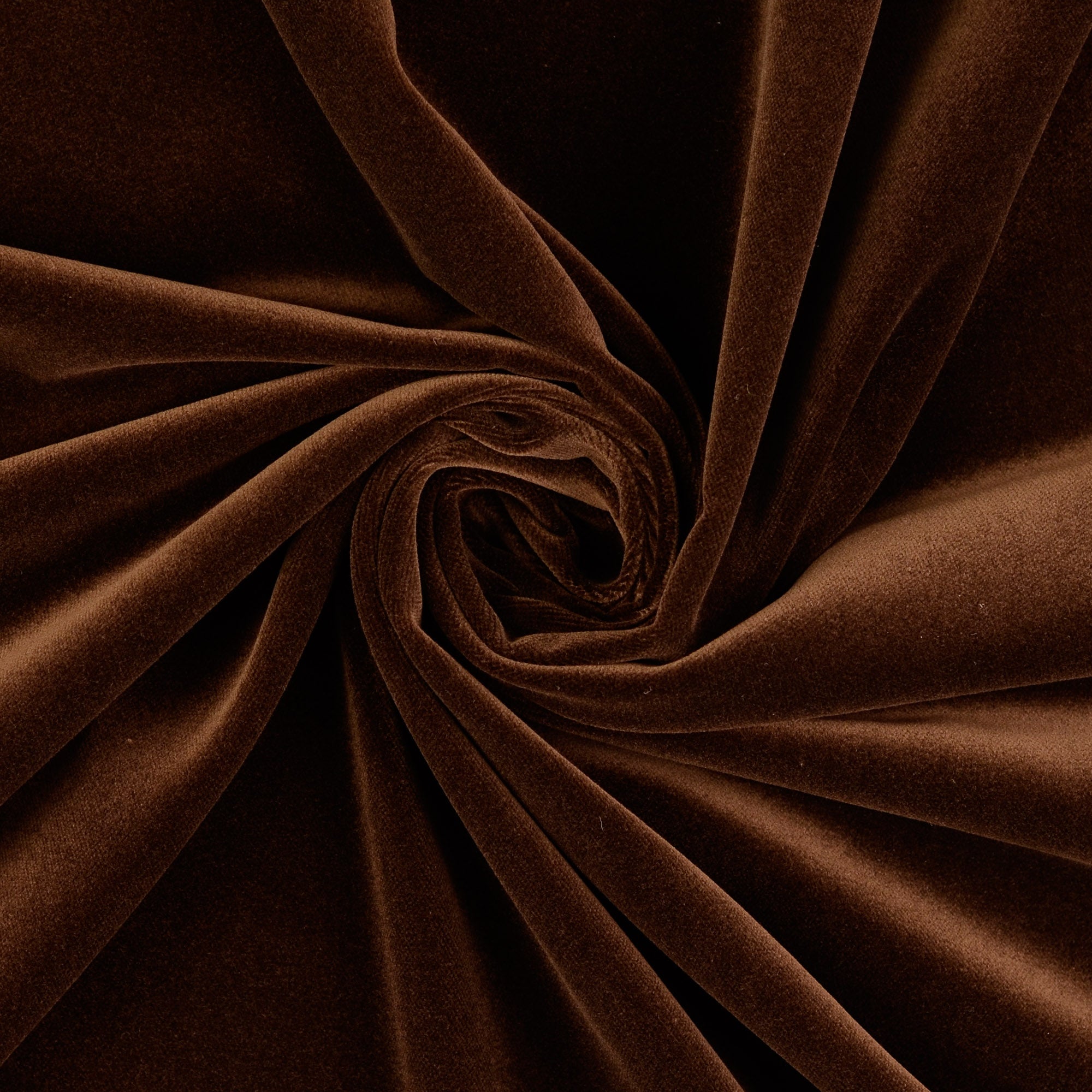 Velours fabric Unicolour Brown | Wholesale fabrics | Nooteboom Textiles
