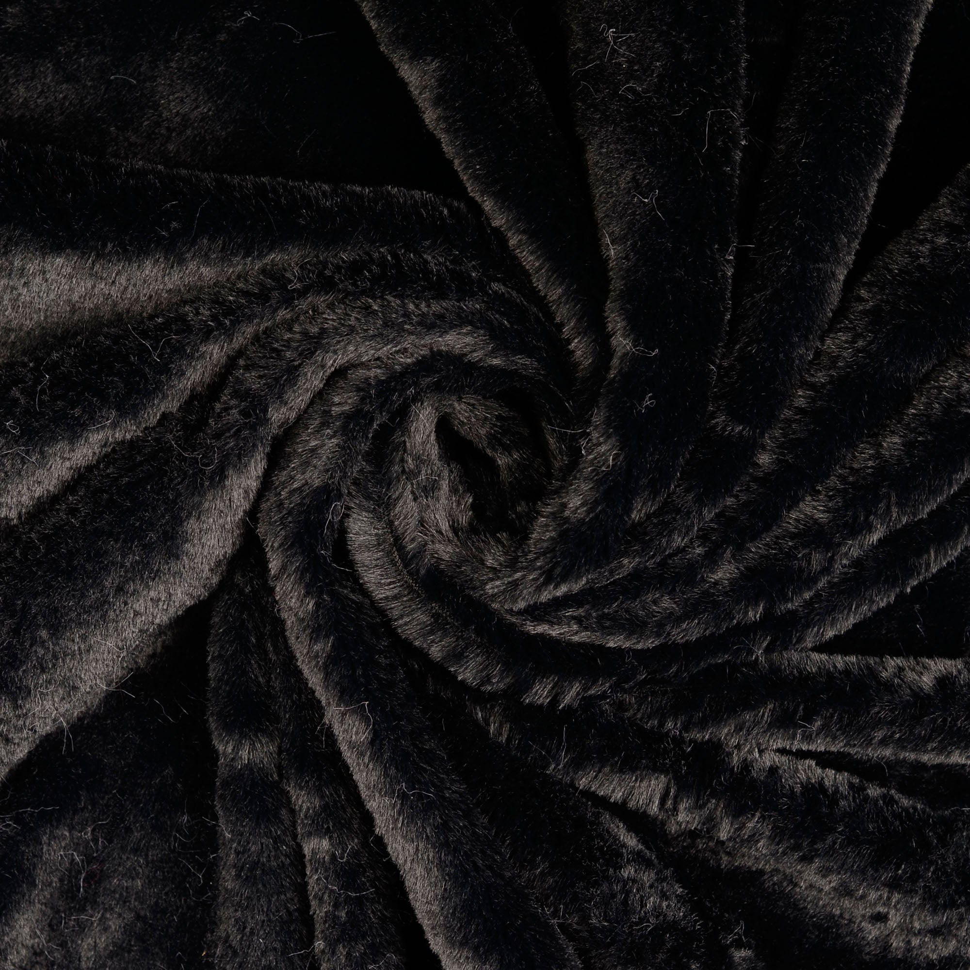 Fake Fur fabric Unicolour Black | Wholesale fabrics | Nooteboom Textiles