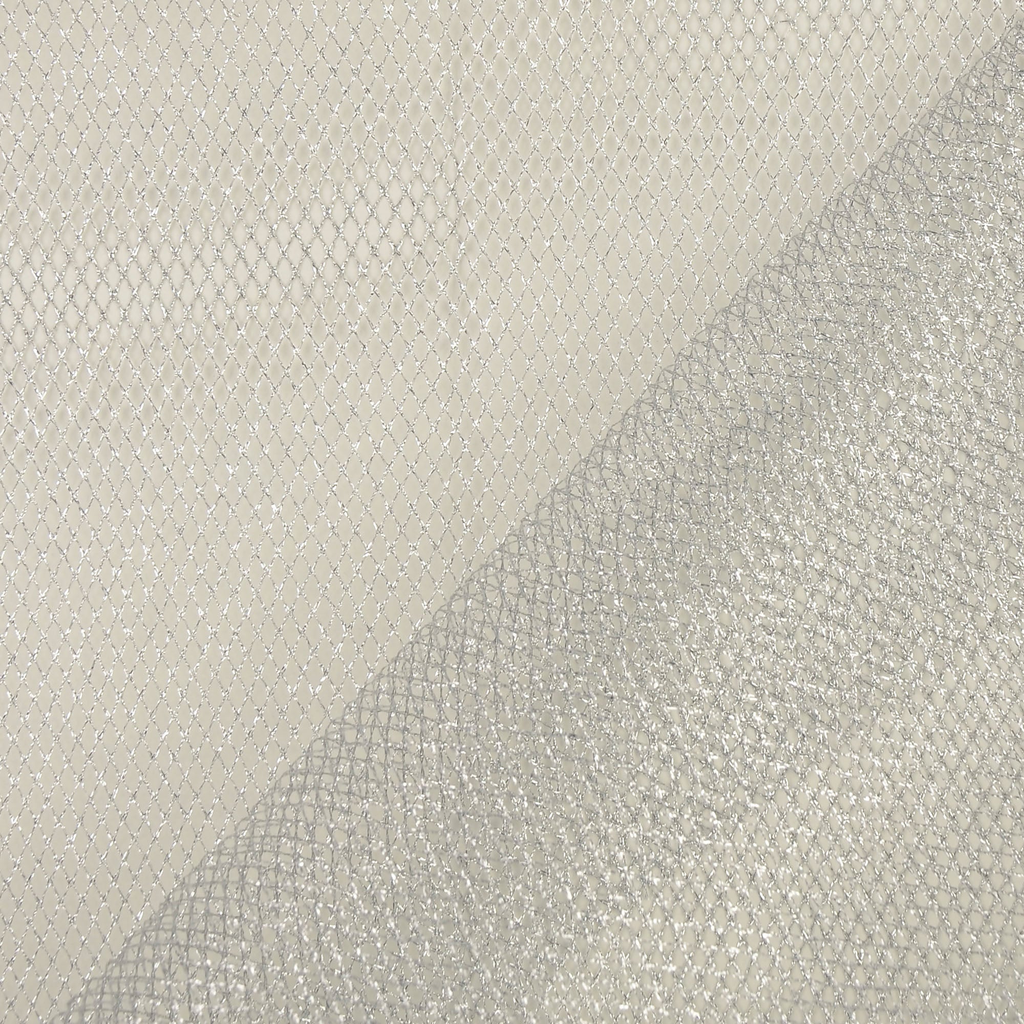 Tule Stof Effen Zilver | Stoffen groothandel | Nooteboom Textiles