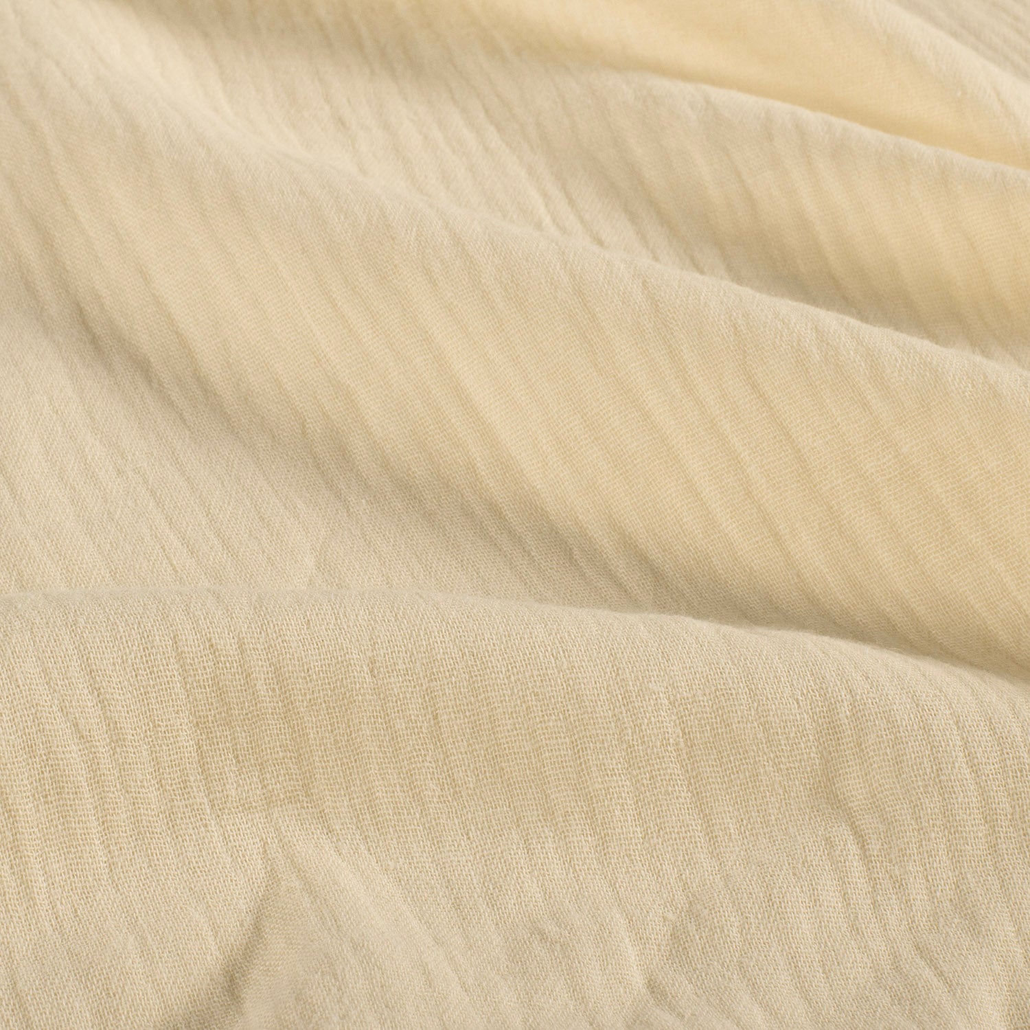 Muslin GOTS organic fabric Unicolour Beige | Wholesale fabrics ...
