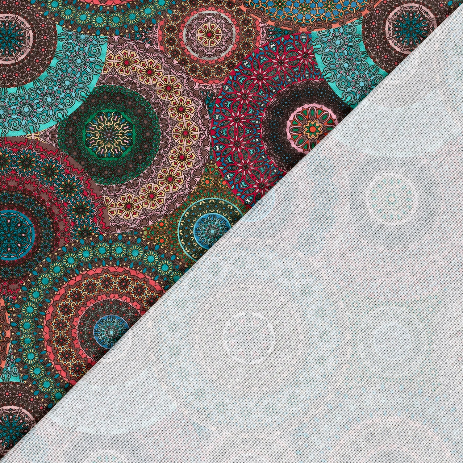 Panama fabric Mandala's Multicolor | Wholesale fabrics | Nooteboom Textiles