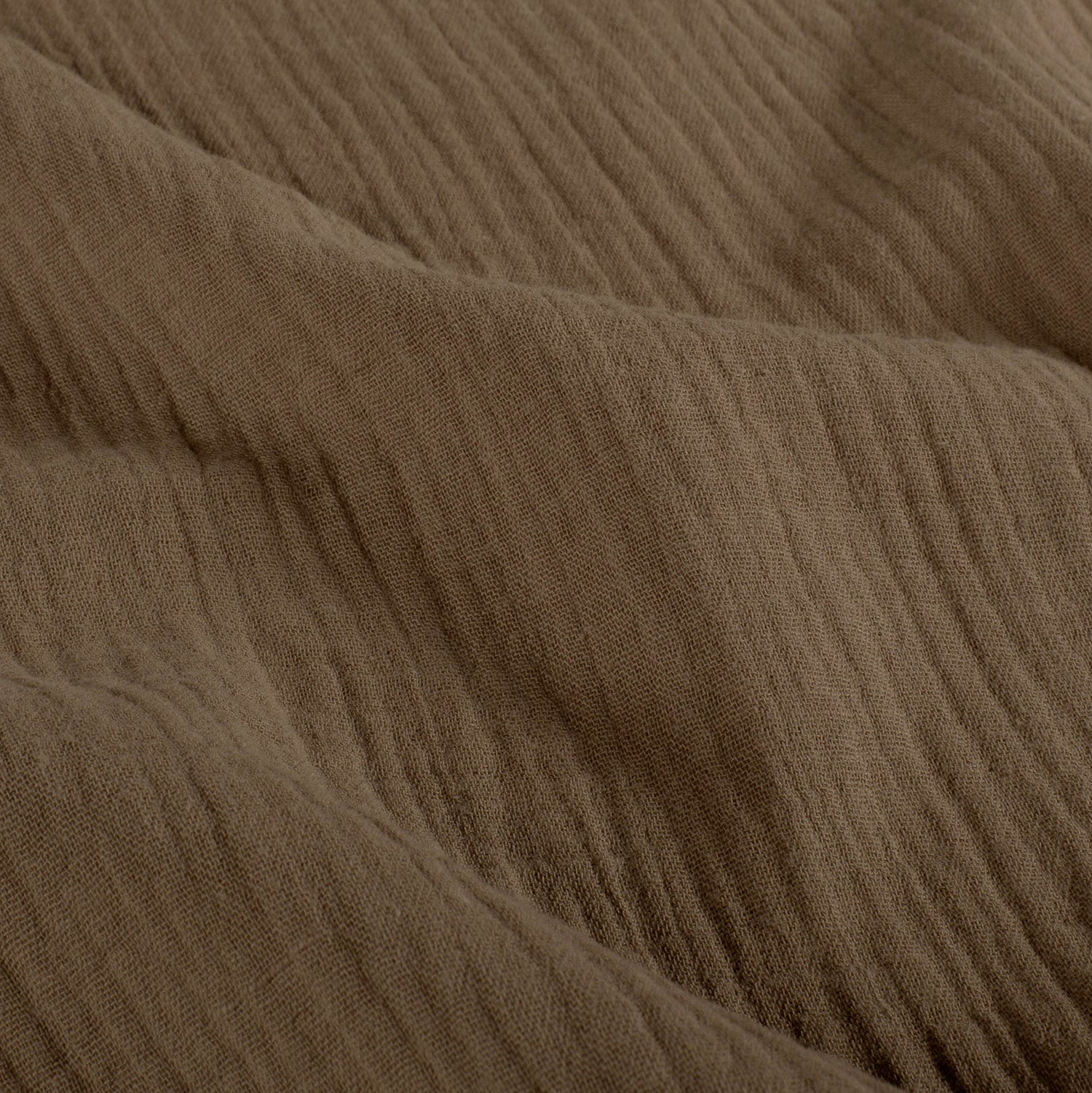 Muslin GOTS organic fabric Unicolour Taupe Grey | Wholesale fabrics ...