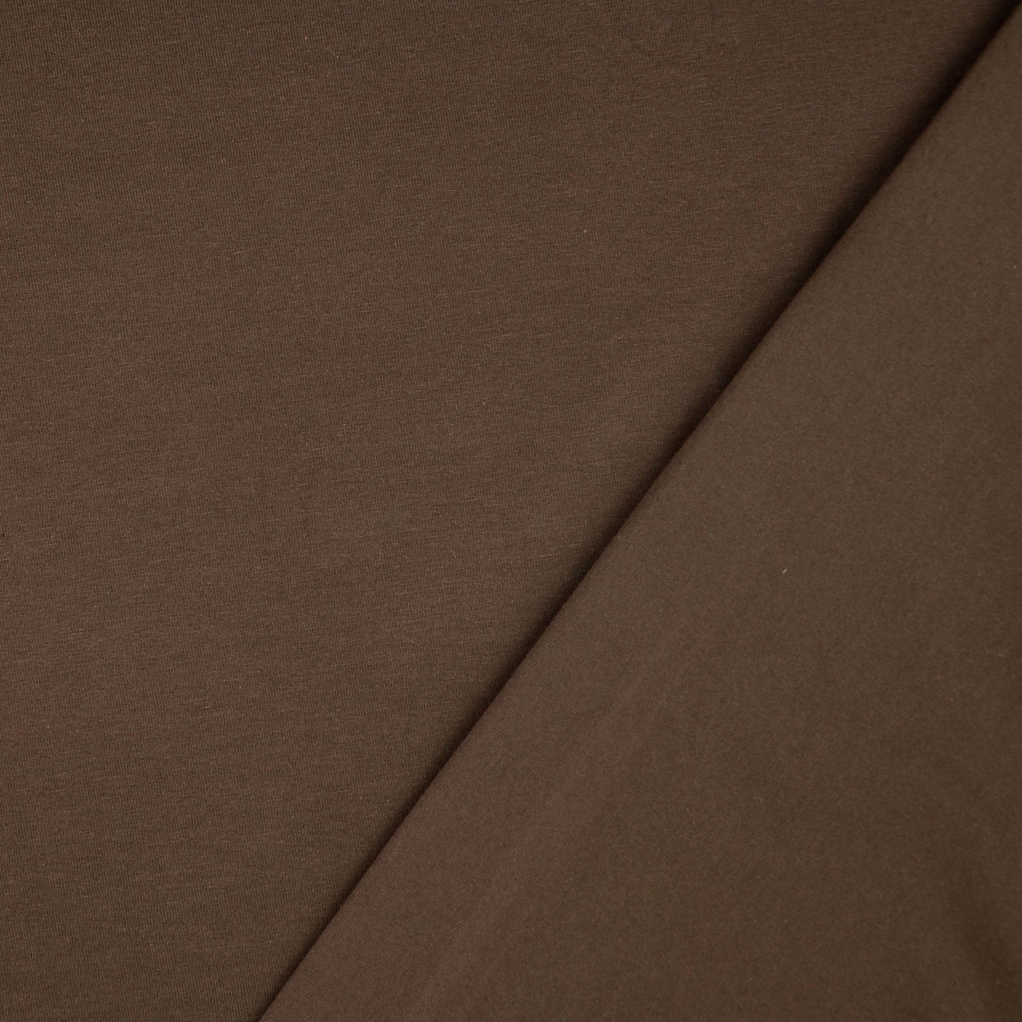 Cotton Jersey fabric Unicolour Brown | Wholesale fabrics | Nooteboom ...
