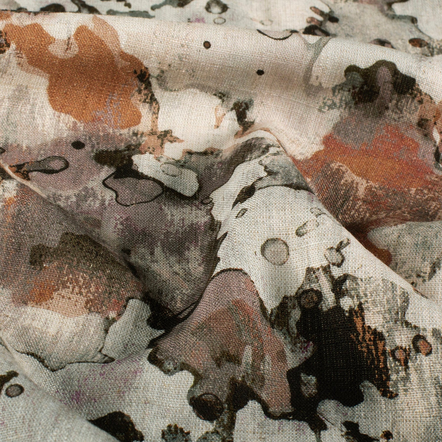 Viscose Lin Chaine et Trame Tissu Abstrait Beige | Tissus en gros ...