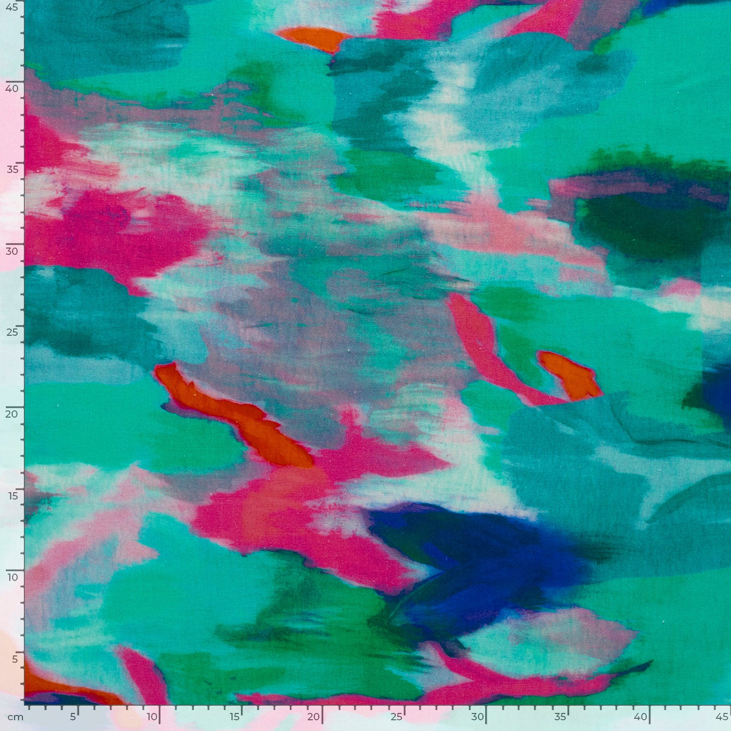 Viscose Lin Chaine et Trame Tissu Abstrait Menthe foncée | Tissus en ...