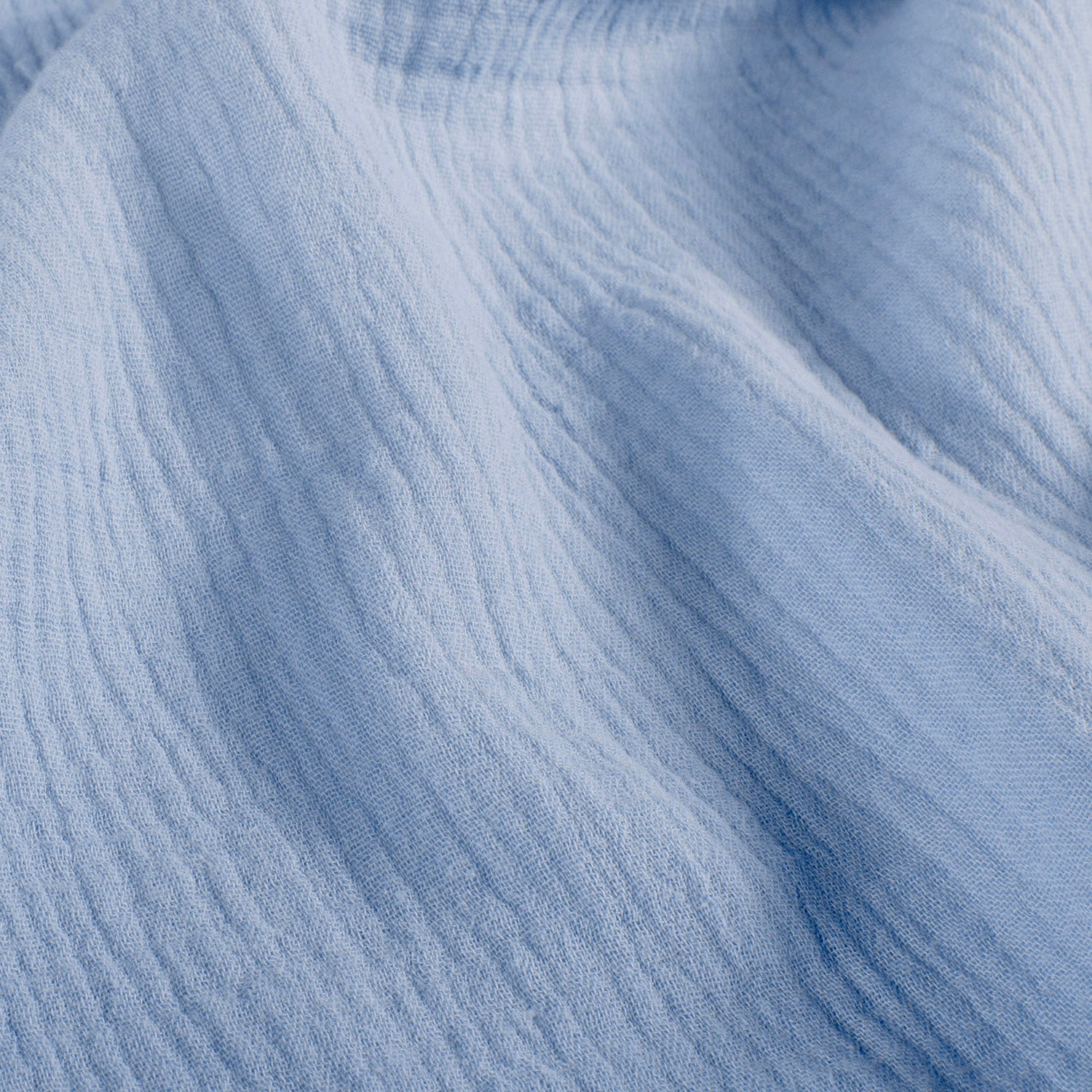 Muslin fabric Unicolour Baby Blue | Wholesale fabrics | Nooteboom Textiles