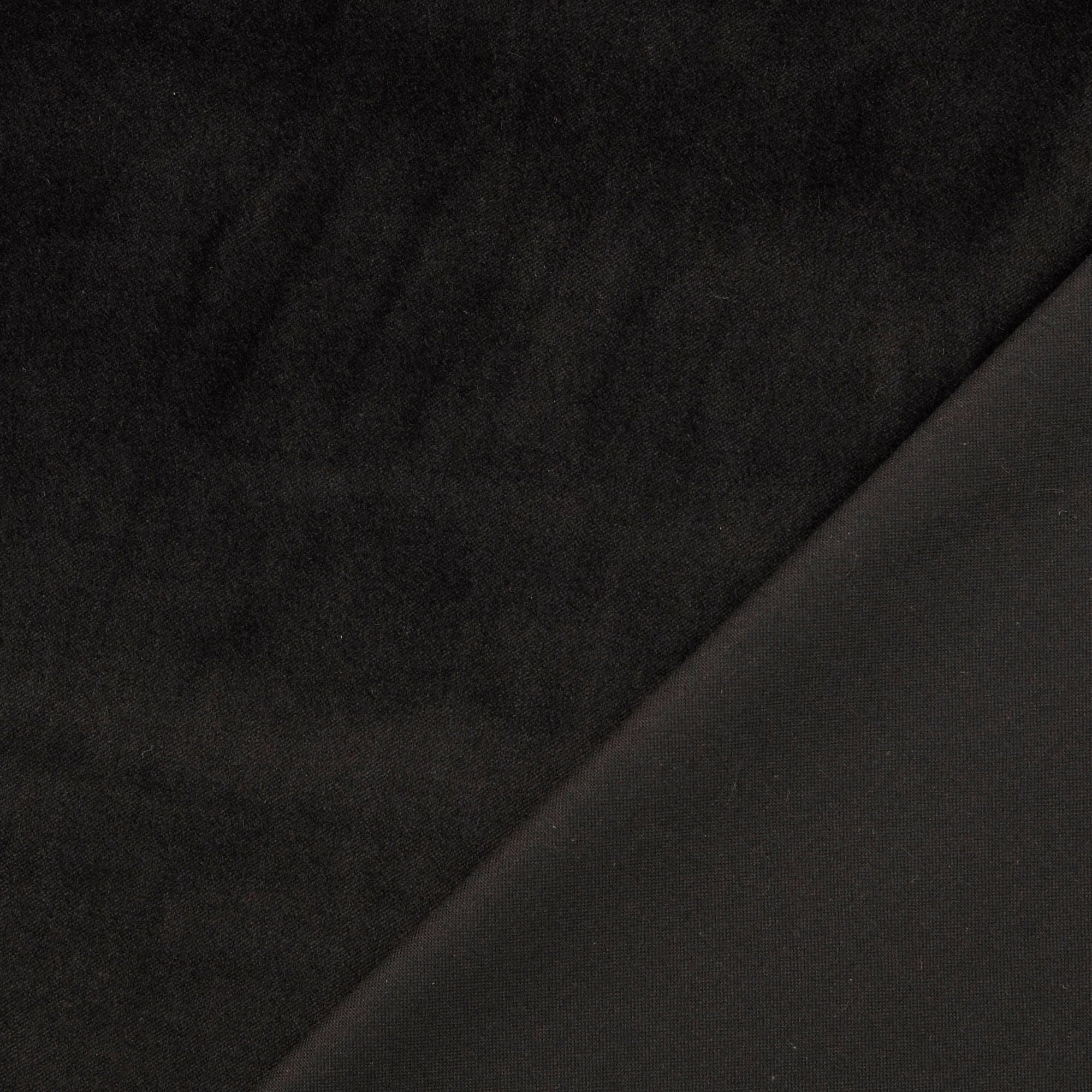 Velours Tissu Unicolore Noir | Tissus en gros | Nooteboom Textiles