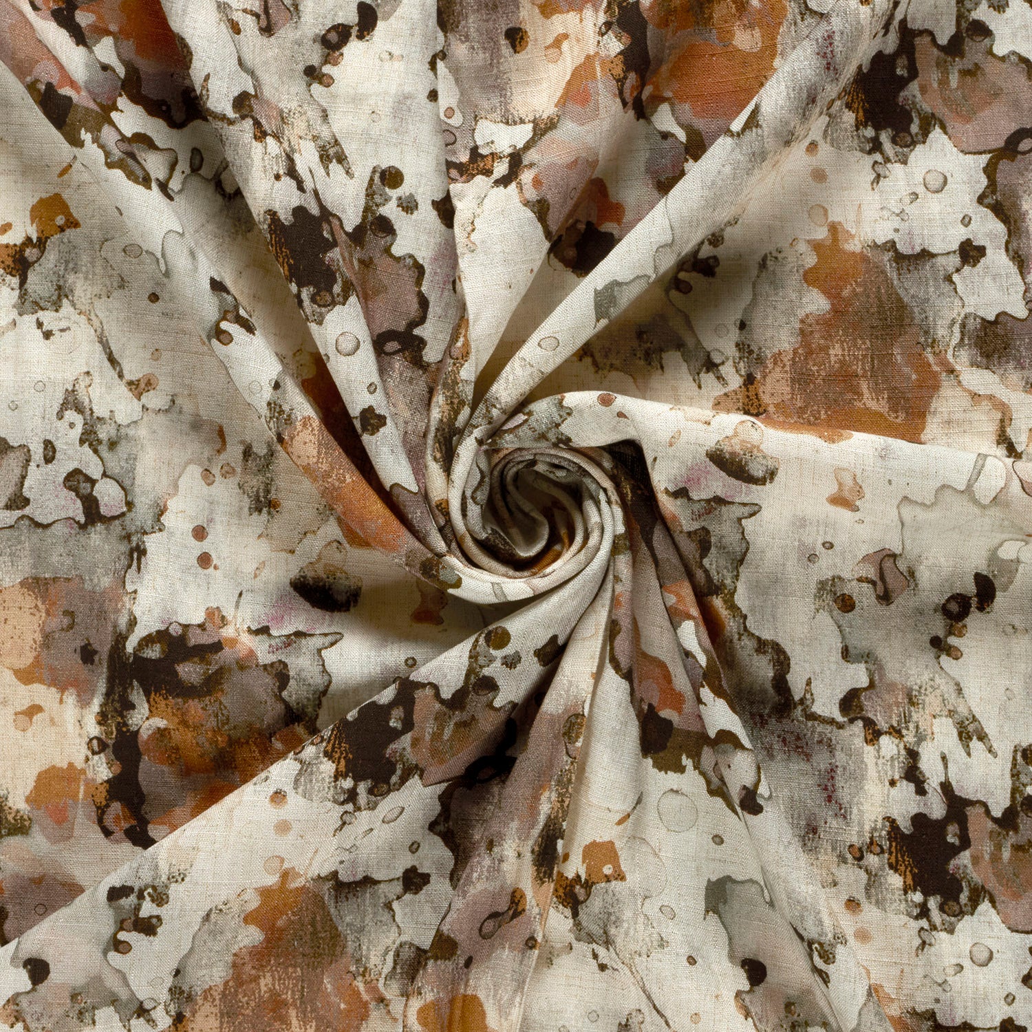 Viscose Lin Chaine et Trame Tissu Abstrait Beige | Tissus en gros ...