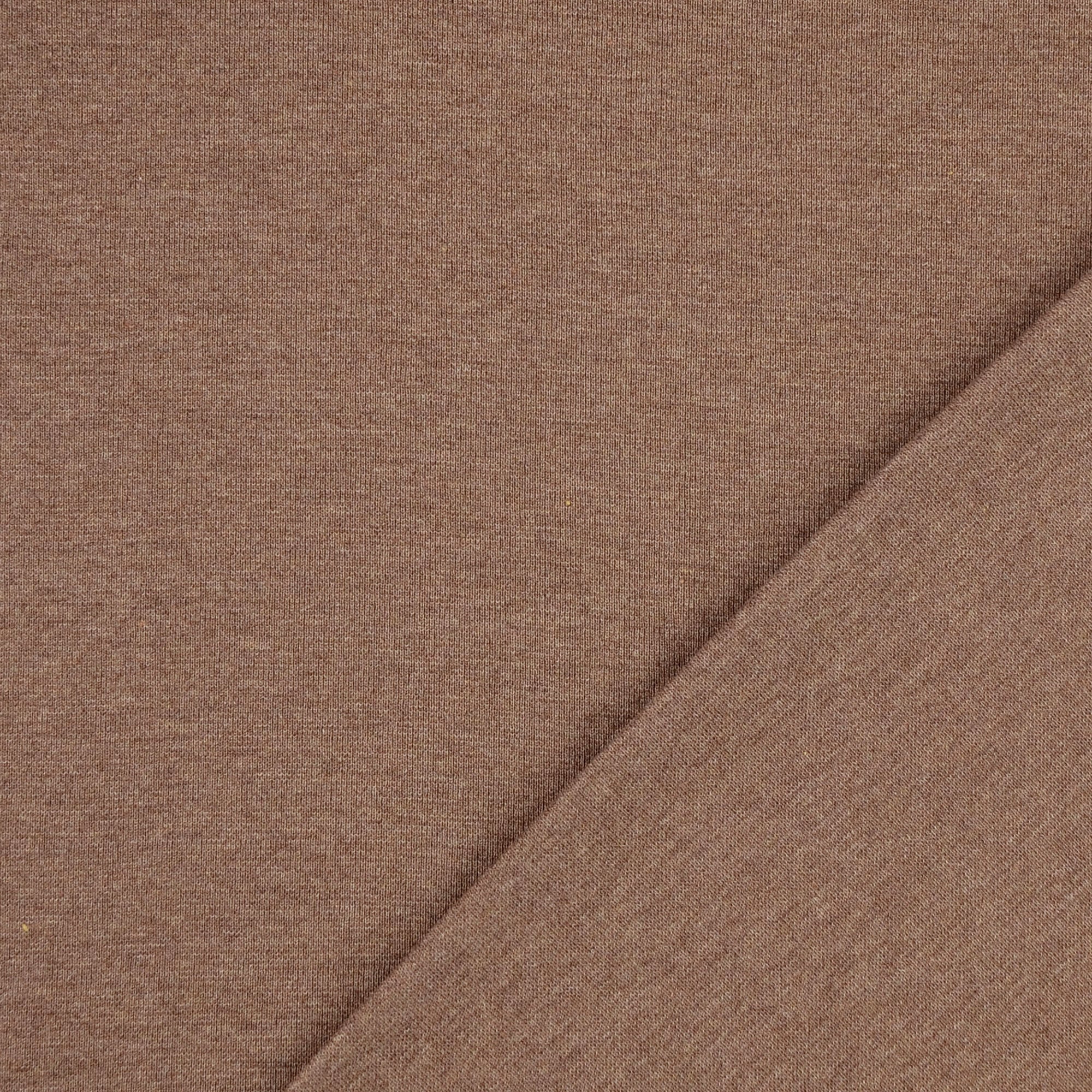 Heavy Knit fabric Melange Brown | Wholesale fabrics | Nooteboom Textiles