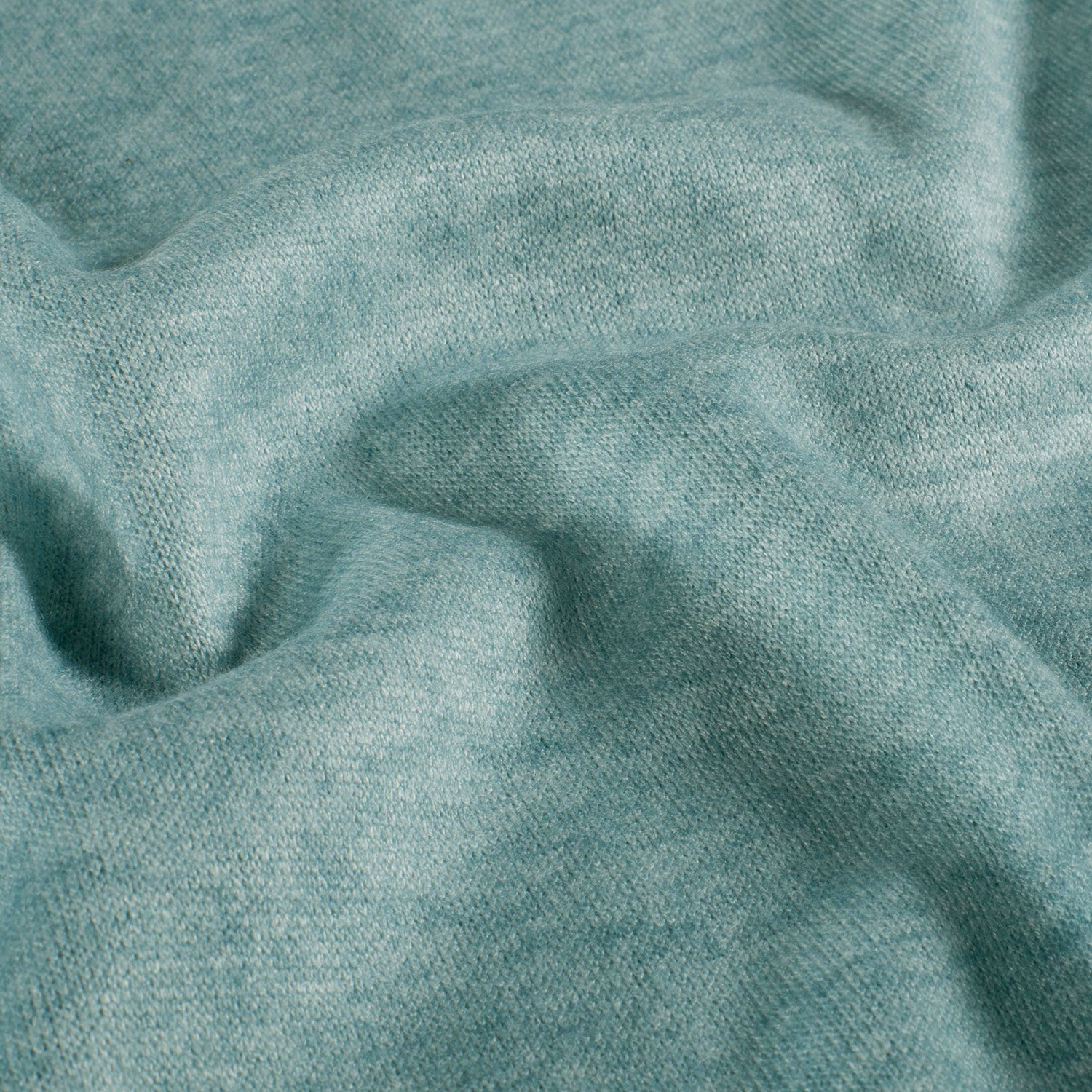 Heavy Knit fabric Melange Petrol | Wholesale fabrics | Nooteboom Textiles