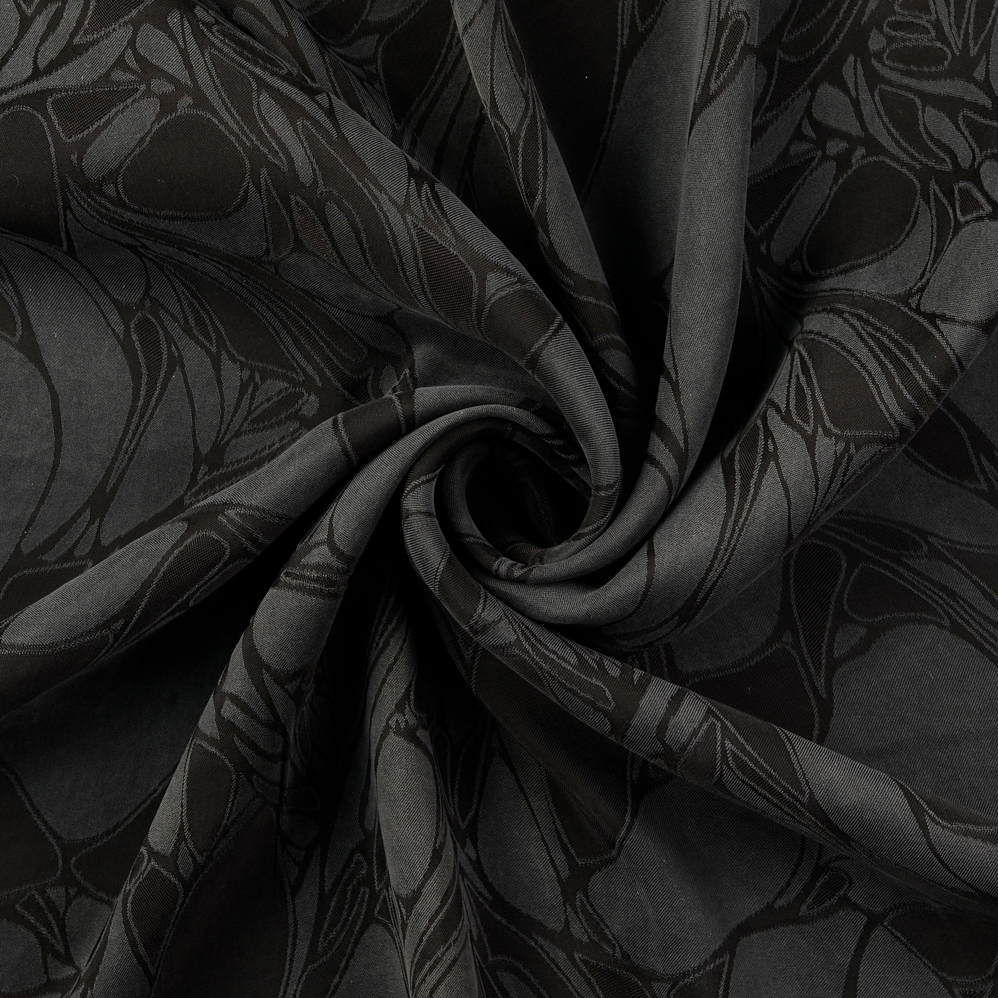 TENCEL™ Lyocell Twill fabric Ornaments Black | Wholesale fabrics ...