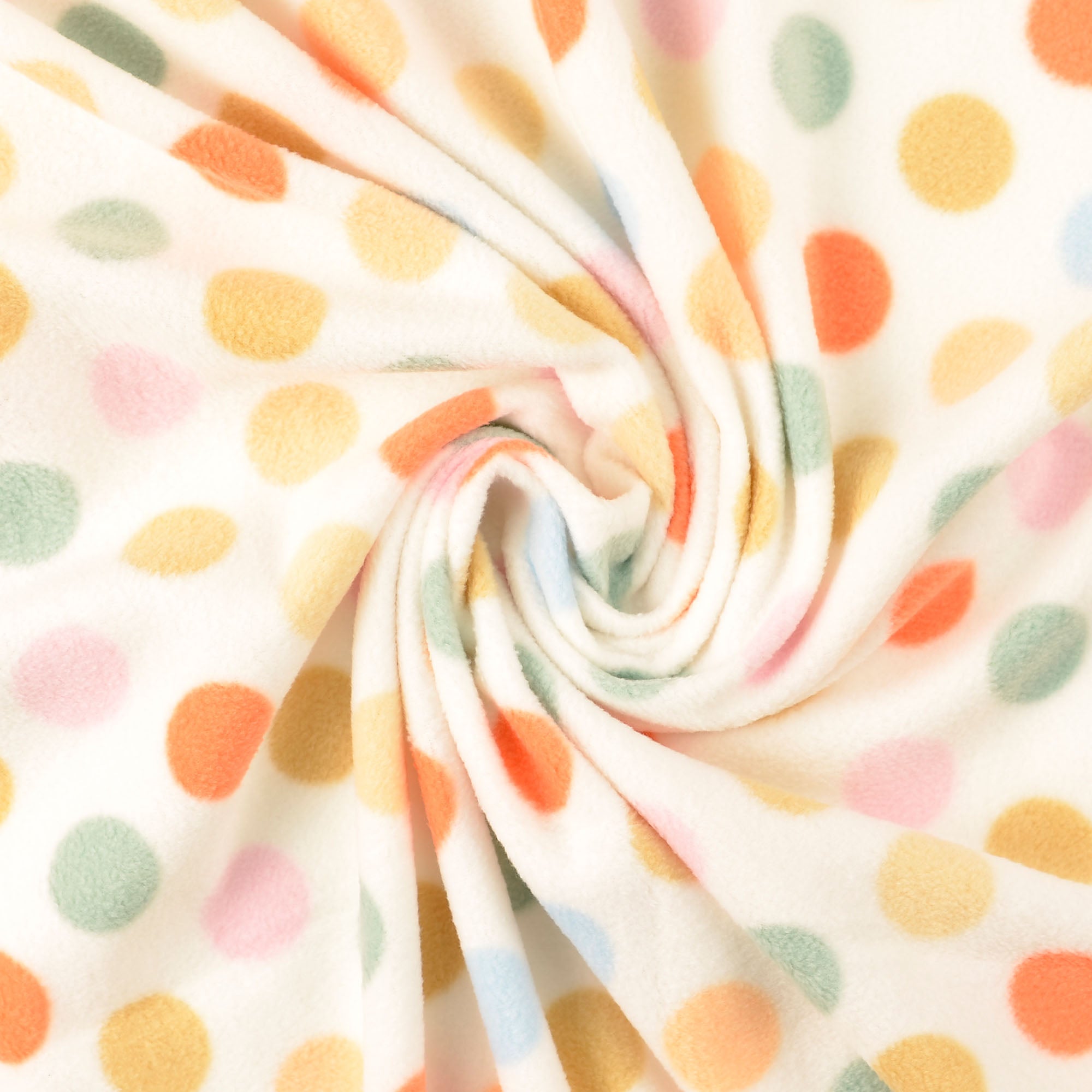 Fleece fabric Dots Multicolor | Wholesale fabrics | Nooteboom Textiles