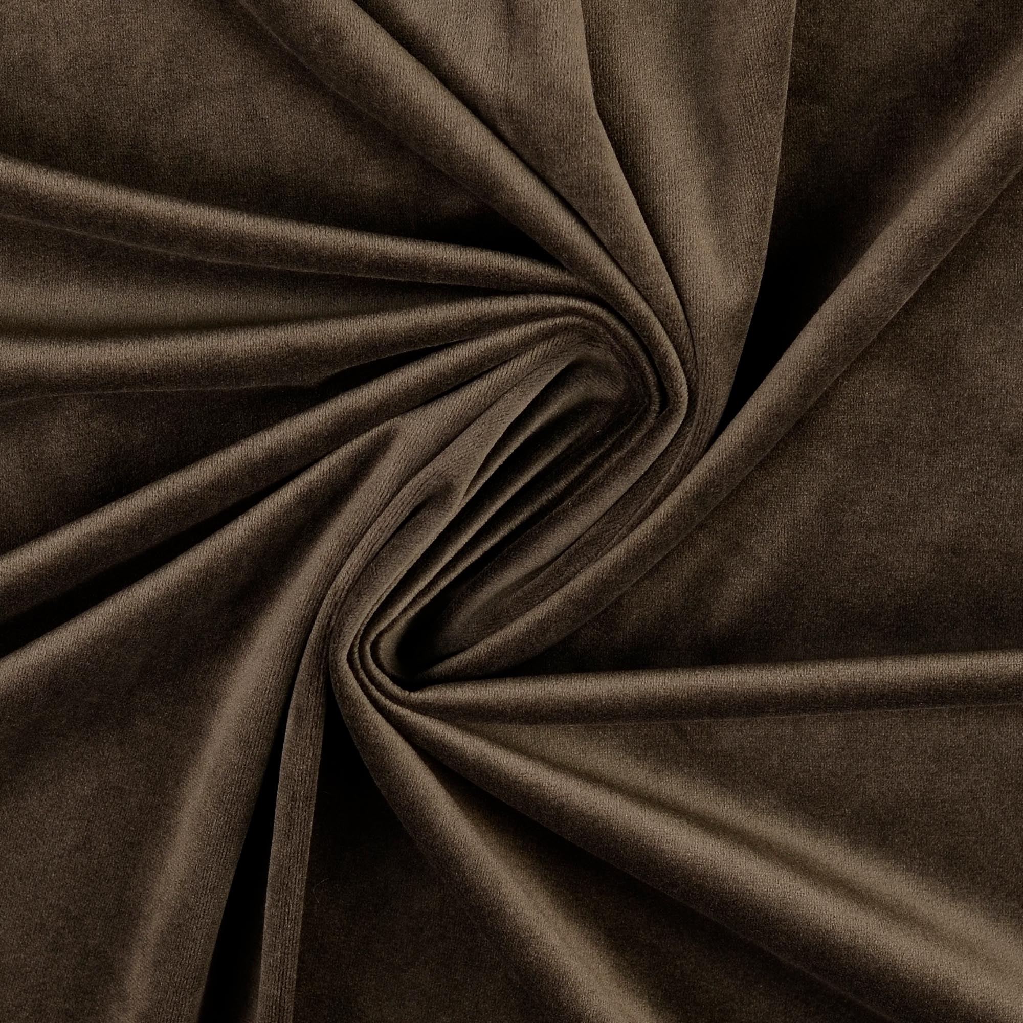 Velours fabric Unicolour Brown | Wholesale fabrics | Nooteboom Textiles