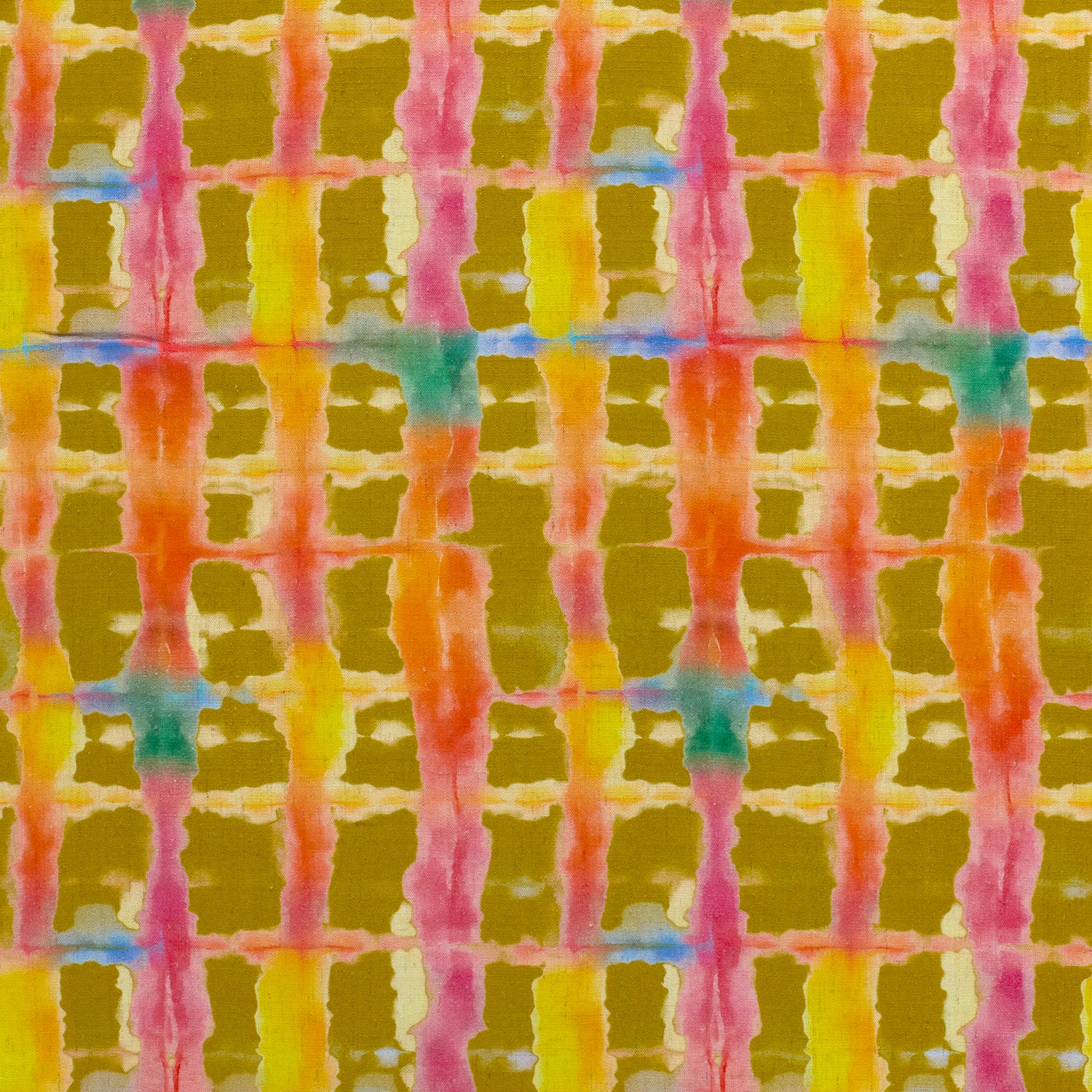 Viscose Lin Chaine et Trame Tissu Abstrait Vert Citron | Tissus en gros ...