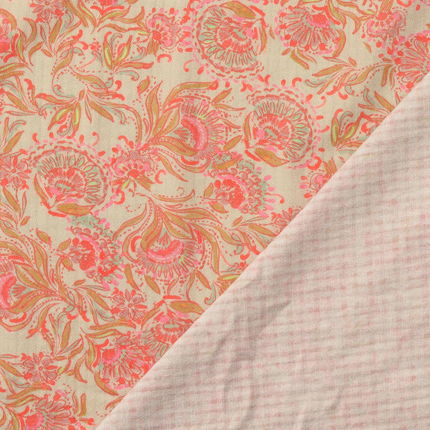 Tela Flores Rosa | Telas al por mayor | Nooteboom Textiles