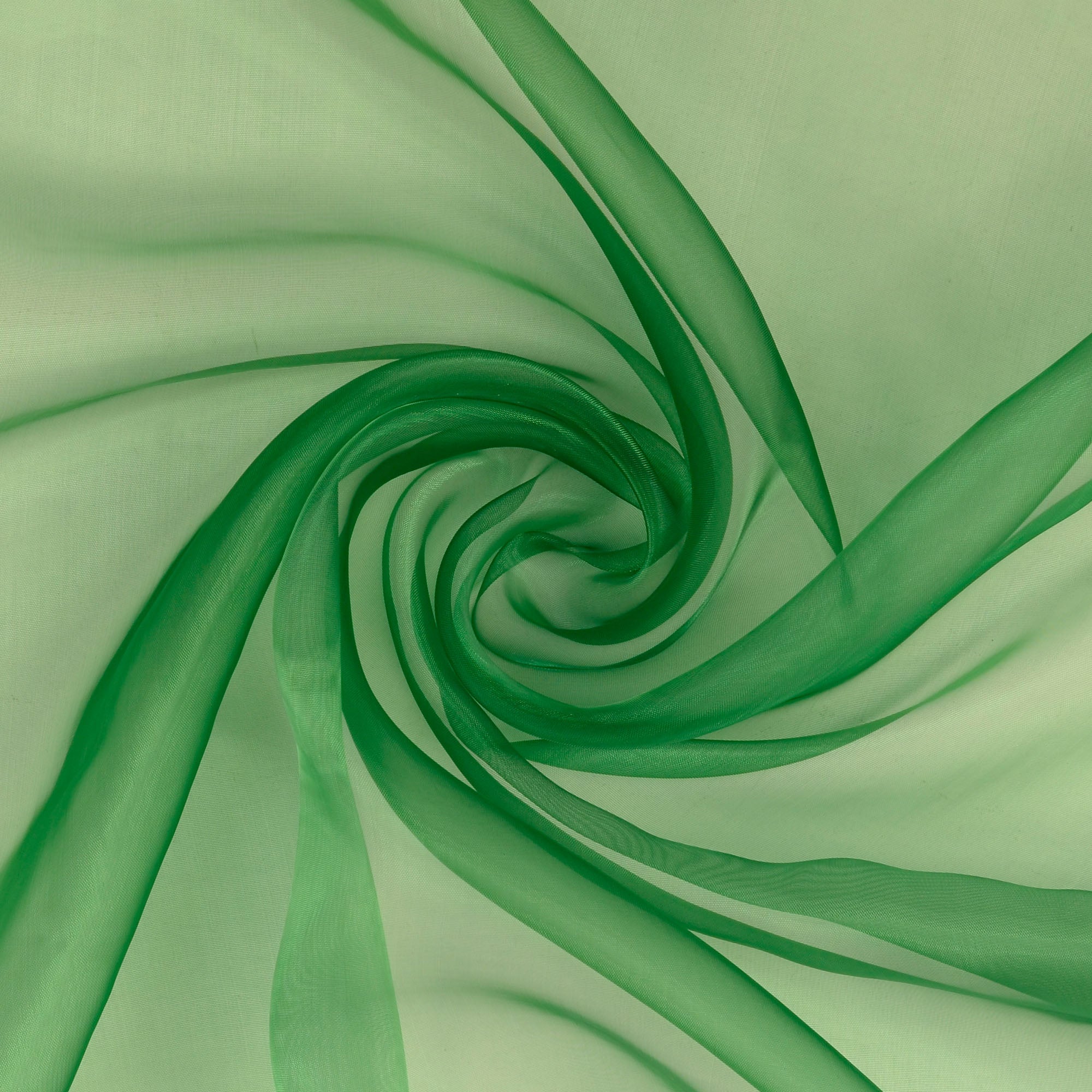 Organza Stoff Uni Apfelgrün | Stoff Großhandel | Nooteboom Textiles