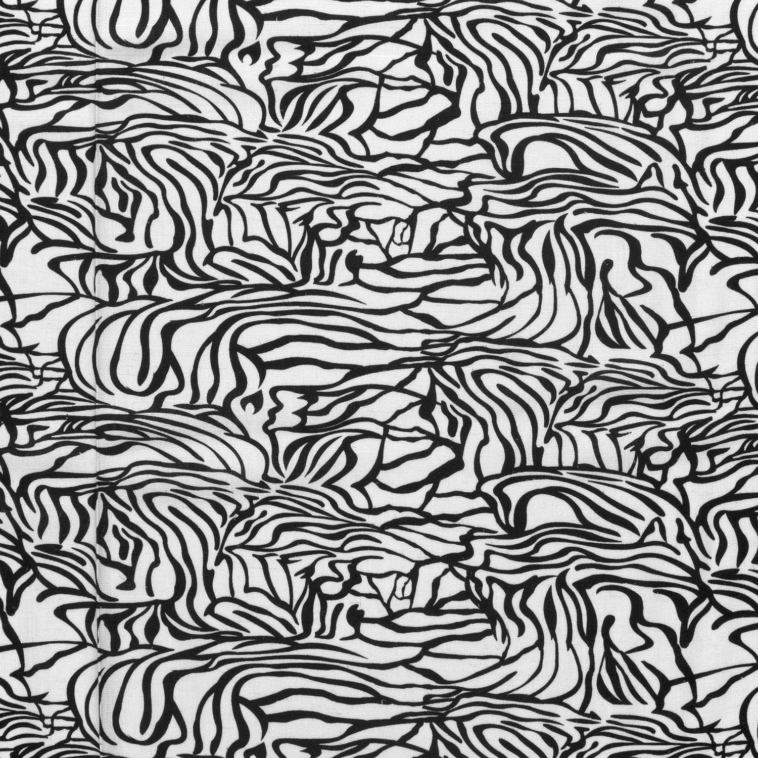 Viscose Lin Chaine et Trame Tissu zèbres Blanc | Tissus en gros ...