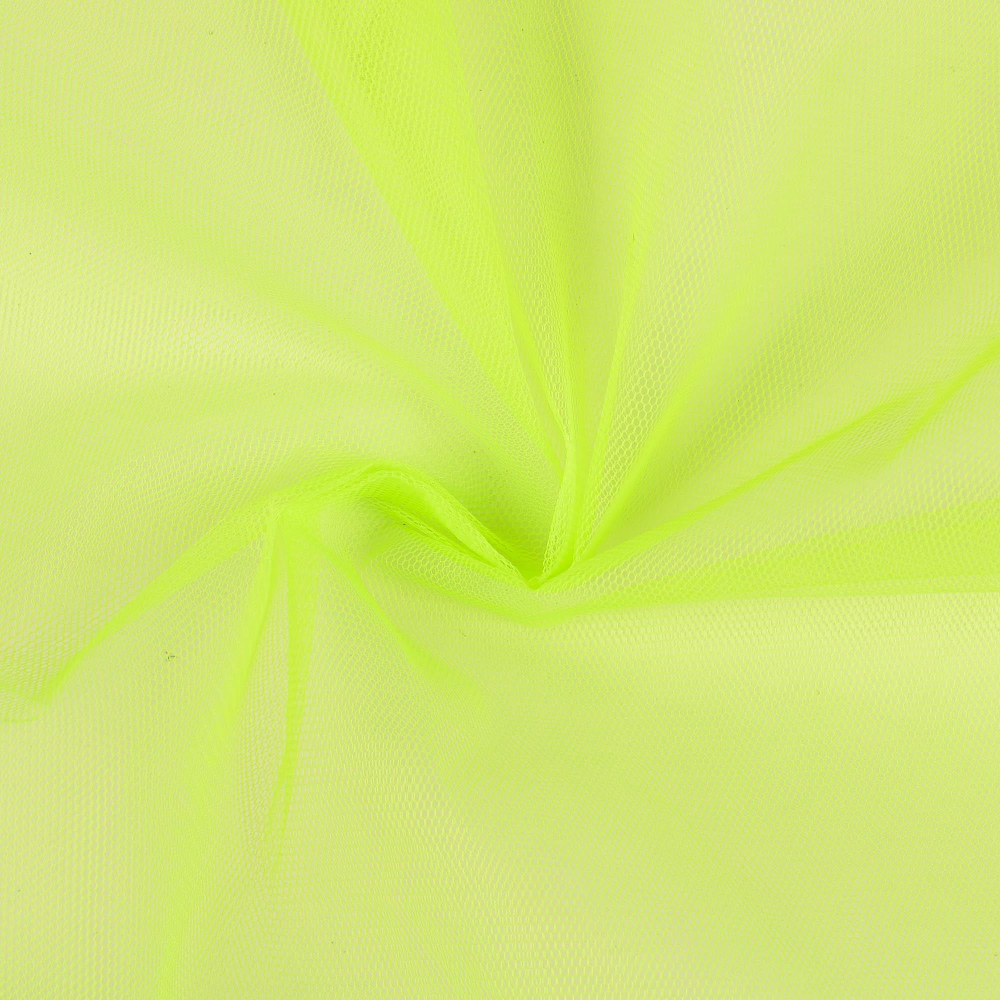 Tulle fabric Unicolour Neon Green | Wholesale fabrics | Nooteboom Textiles