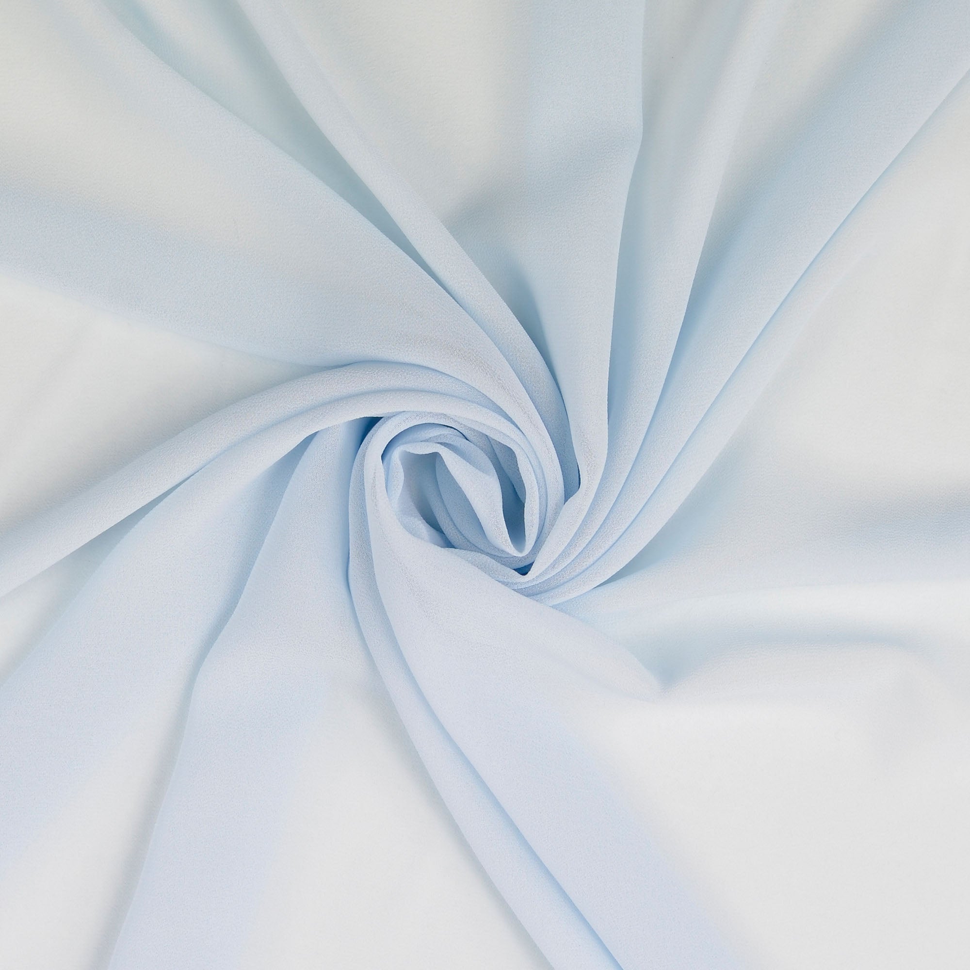 Chiffon fabric Unicolour Sky Blue | Wholesale fabrics | Nooteboom Textiles