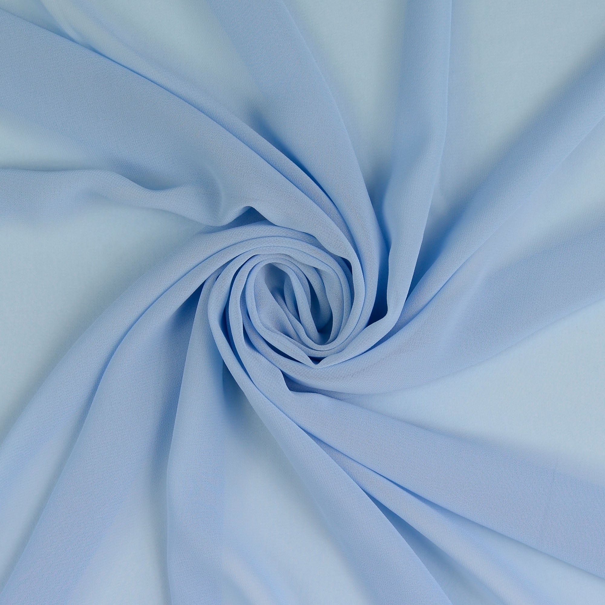 Chiffon fabric Unicolour Sky Blue | Wholesale fabrics | Nooteboom Textiles