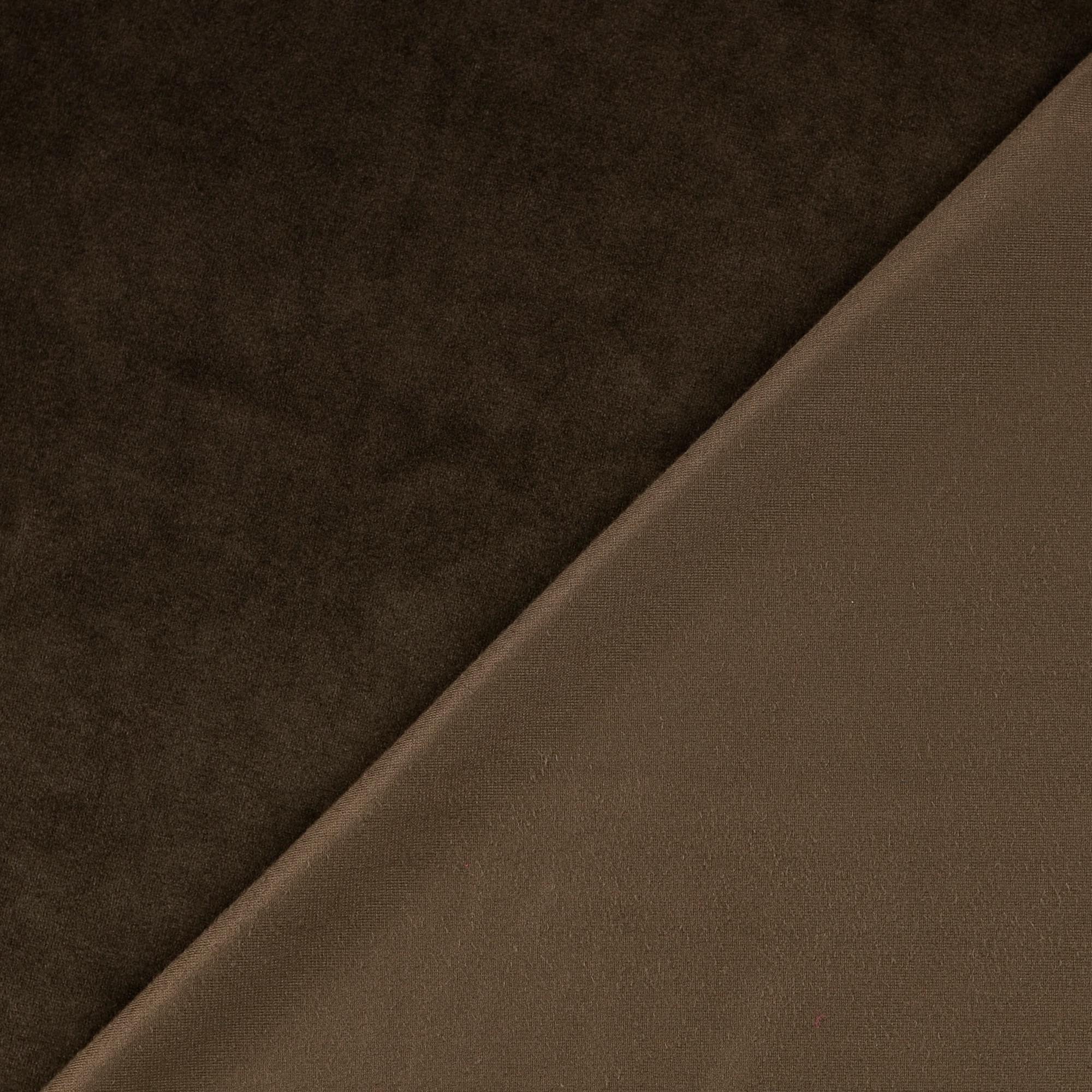 Velours fabric Unicolour Brown | Wholesale fabrics | Nooteboom Textiles