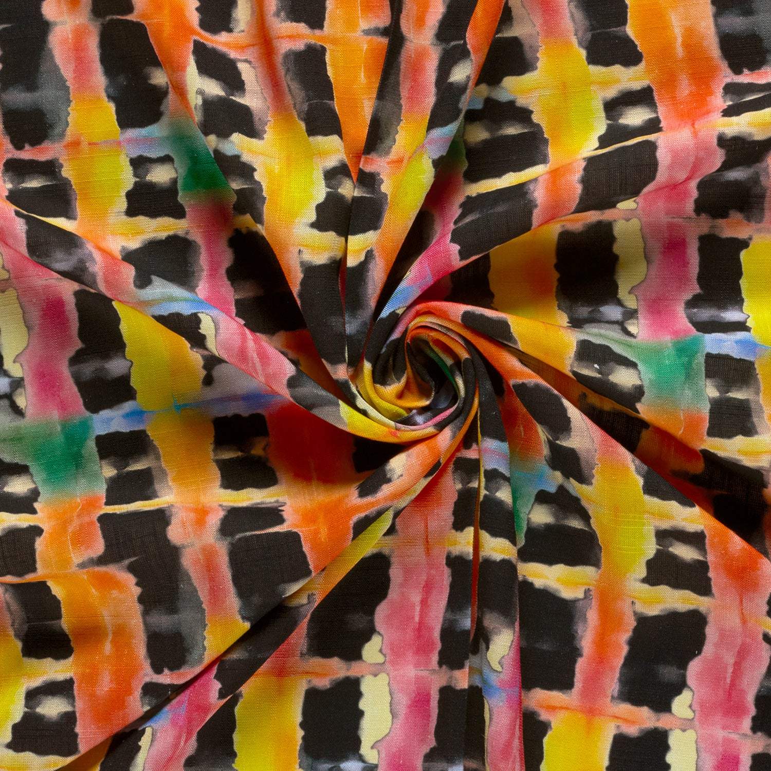 Viscose Lin Chaine et Trame Tissu Abstrait Bleu Marine | Tissus en gros ...