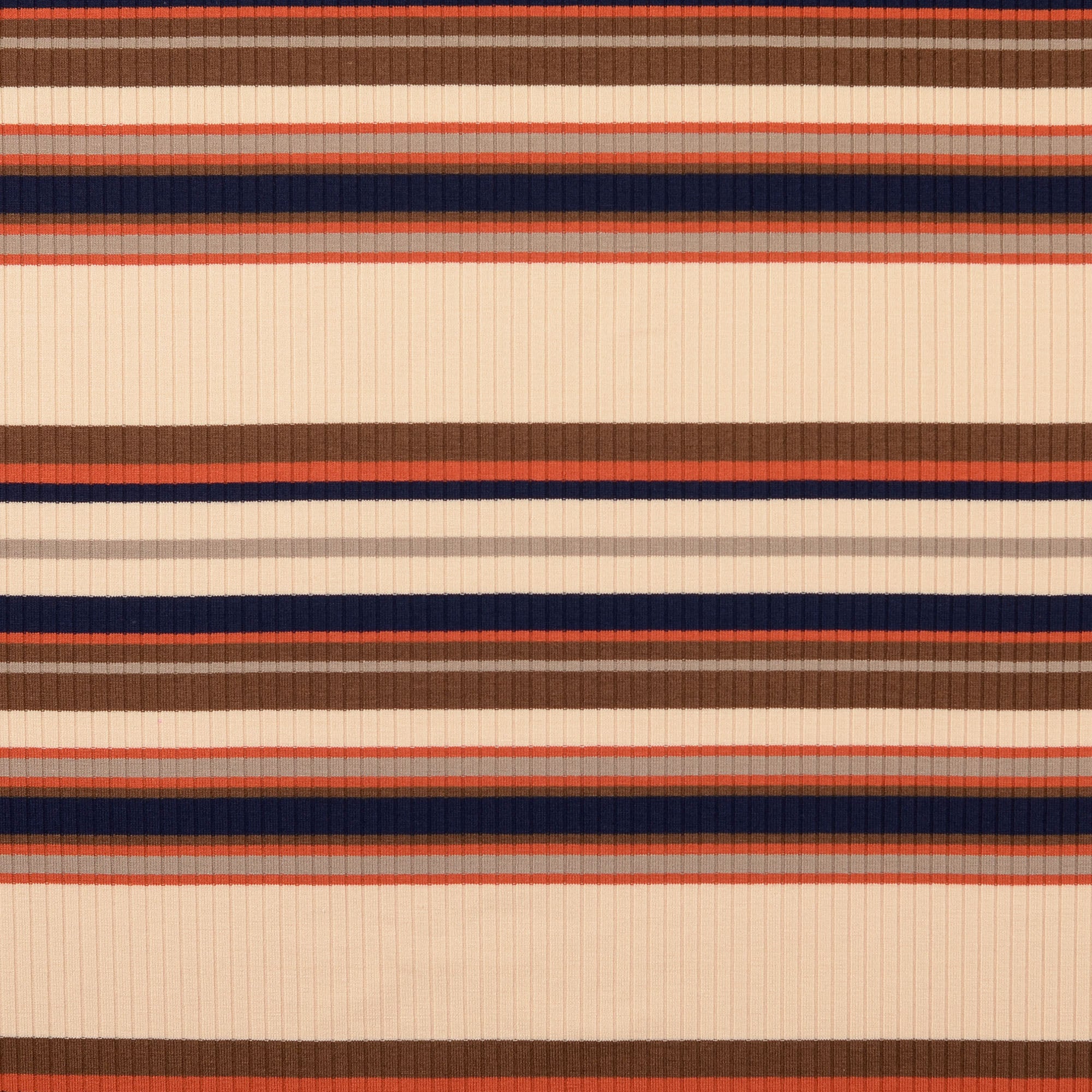 Heavy Knit Tissu rayures Marron | Tissus en gros | Nooteboom Textiles