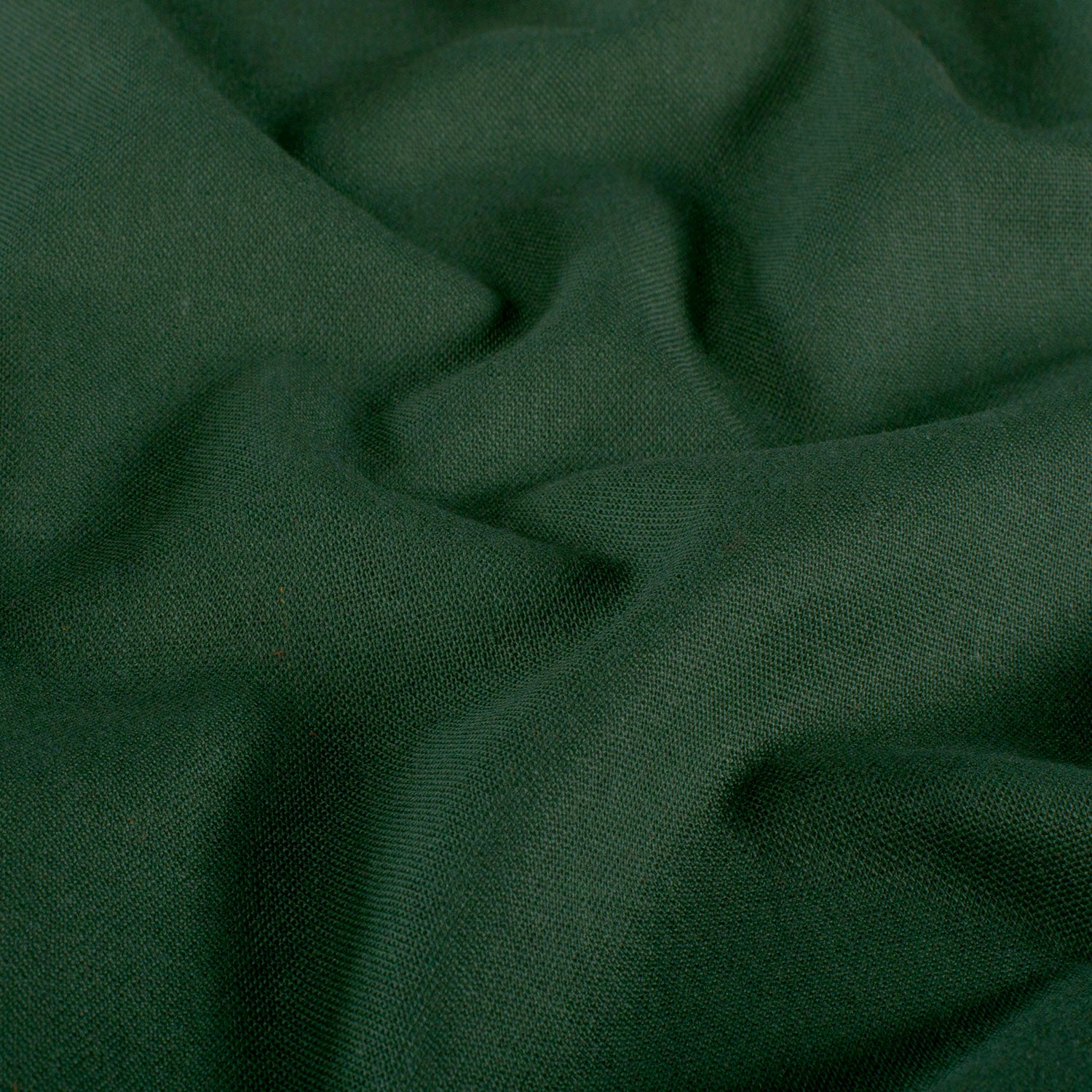 Viscose Lin Chaine et Trame Tissu Unicolore Vert foncé | Tissus en gros ...