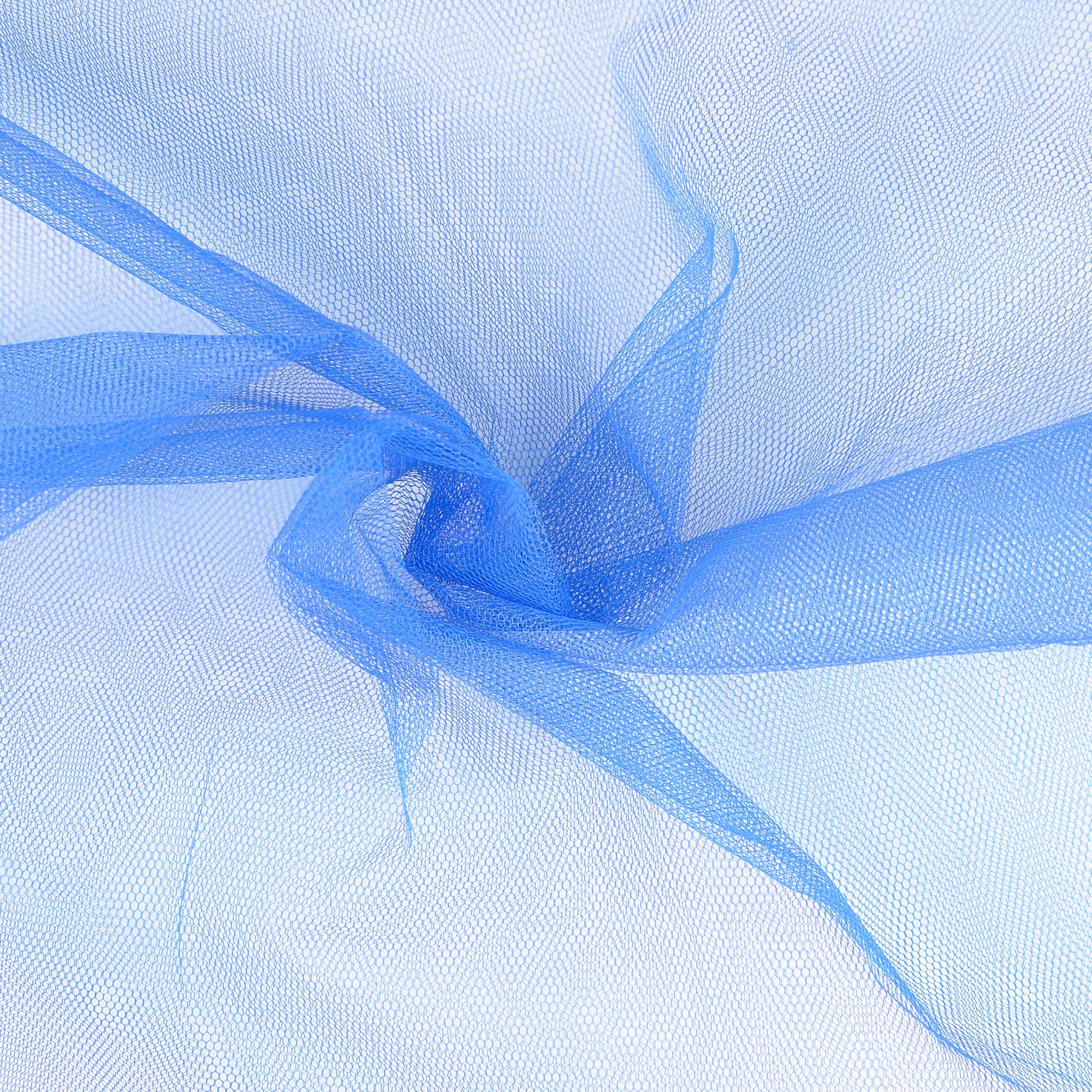 Tule Stof Effen Indigo | Stoffen groothandel | Nooteboom Textiles