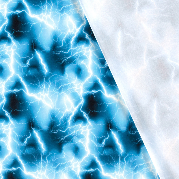 Polyester Jersey fabric Lightning Aqua | Wholesale fabrics | Nooteboom ...