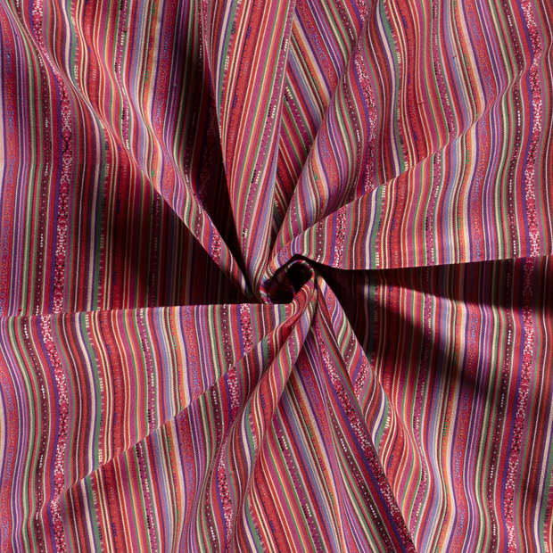 Jacquard fabric Stripes Multicolor | Wholesale fabrics | Nooteboom Textiles