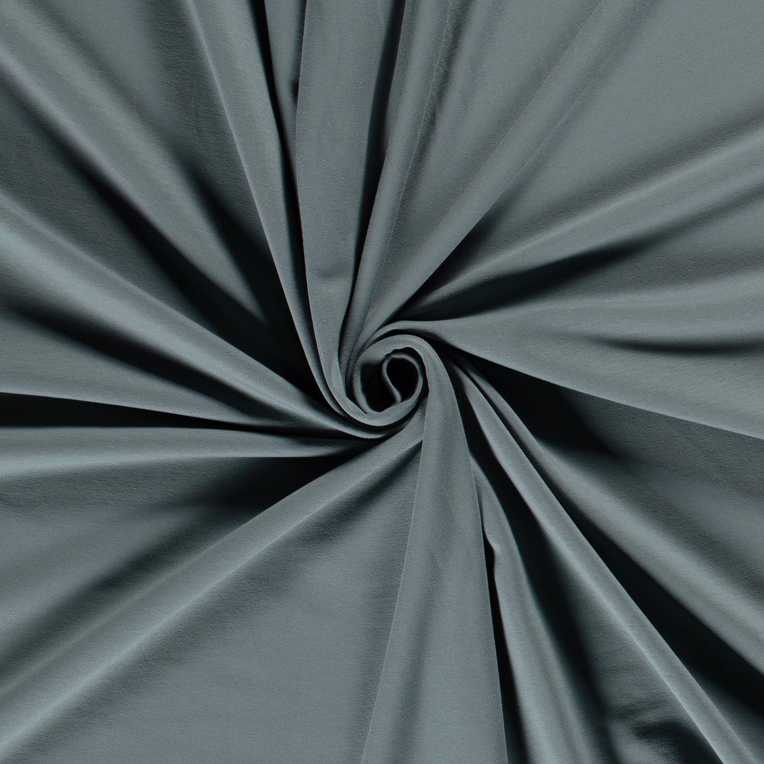 French Terry fabric Unicolour Steel Blue | Wholesale fabrics ...