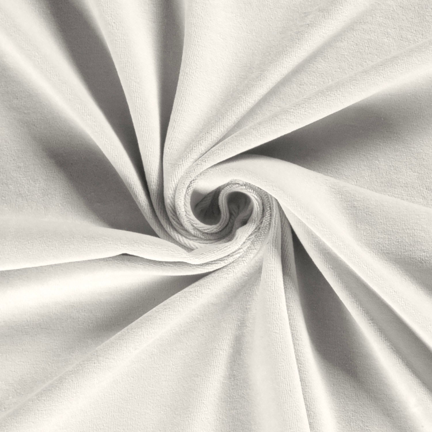 Nicky velours fabric Unicolour Light Grey | Wholesale fabrics ...