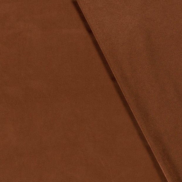 Suede leather fabric Unicolour Brown | Wholesale fabrics | Nooteboom ...